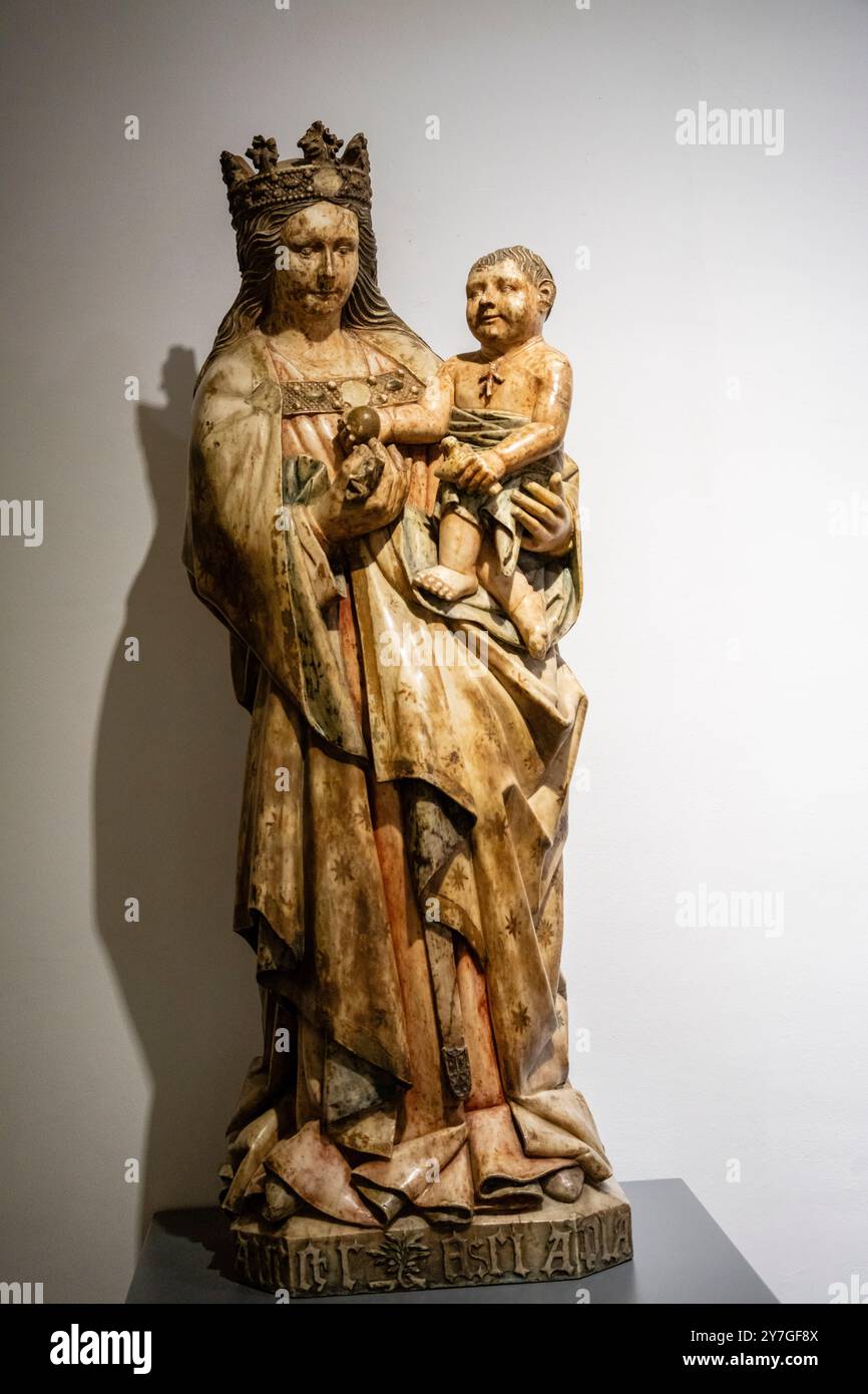 Polychrome alabaster Mother of God, 15th century, Pontos, Alt ...