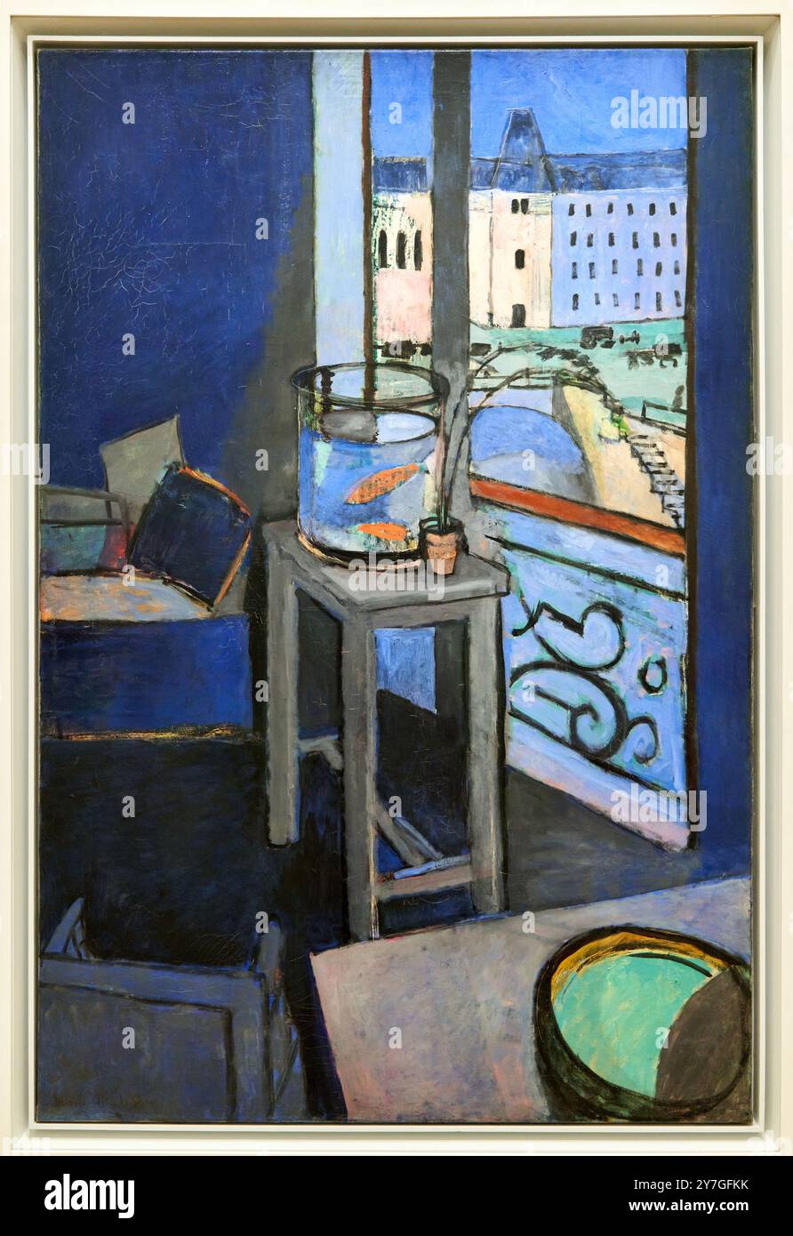 Intérieur, bocal de poissons rouges, printemps 1914, Henri Matisse ...