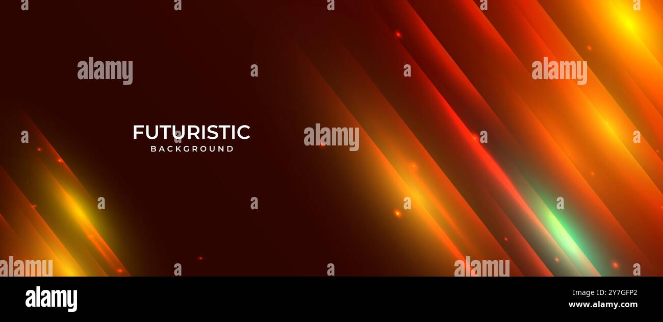 Futuristic Abstract background with glowing light effect vector ...