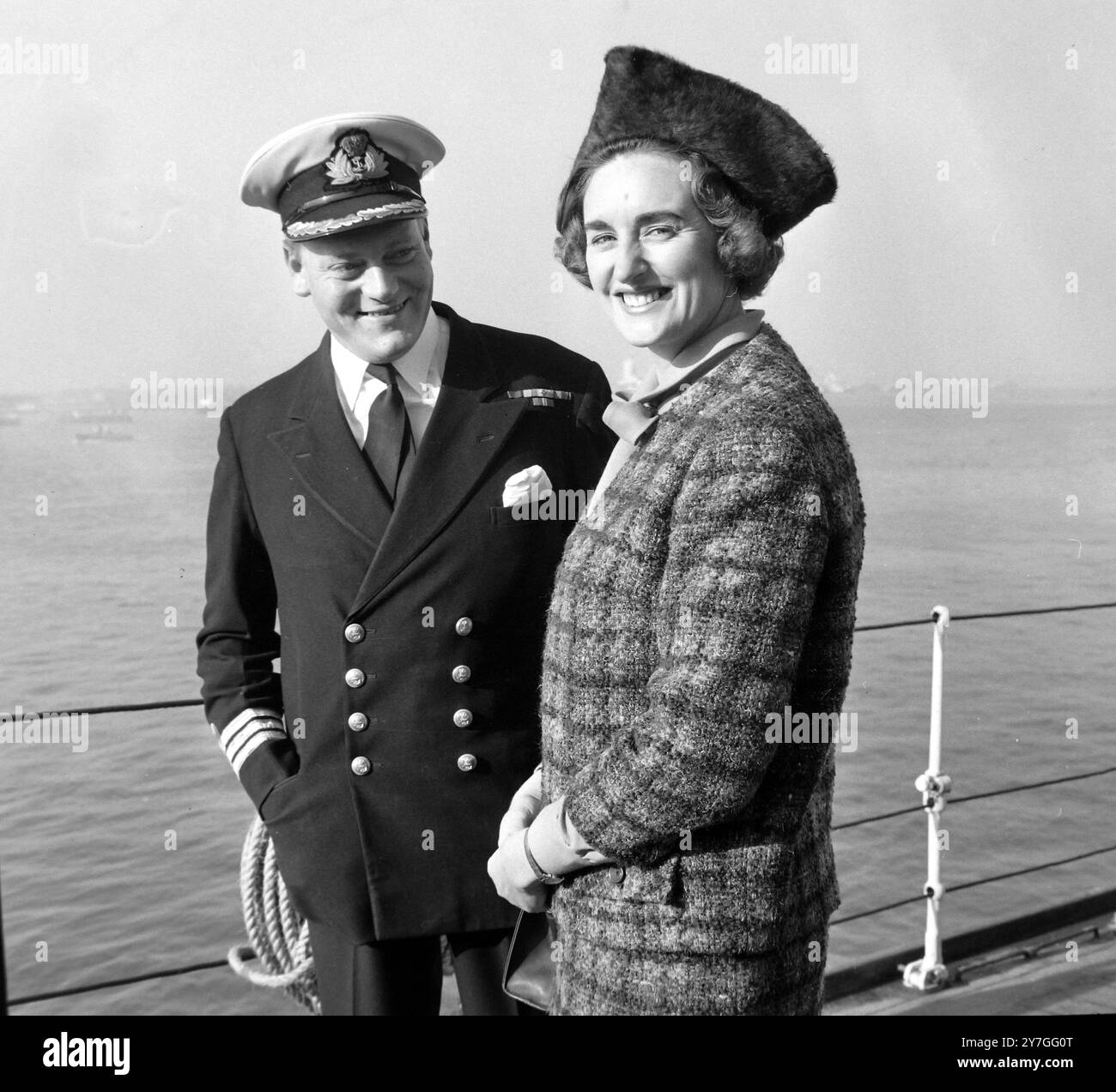VERONICA LEWIS AND LEWIS JOHN ONBOARD HMS GURKHA IN PORTSMOUTH / ; 9 ...