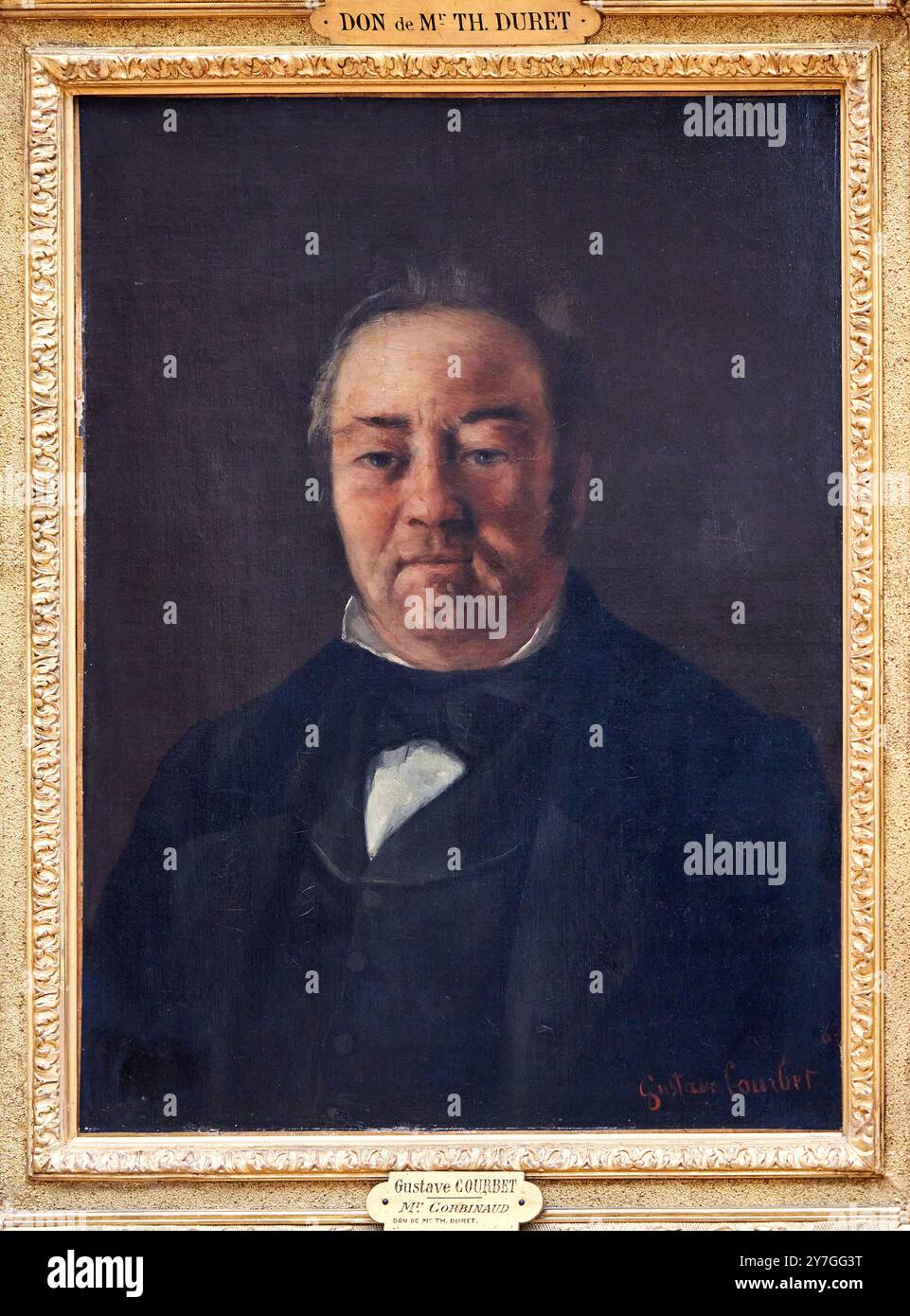 Portrait de M. Corbinaud, 1863, Oil on canvas, Gustave Courbet, (Ornans ...