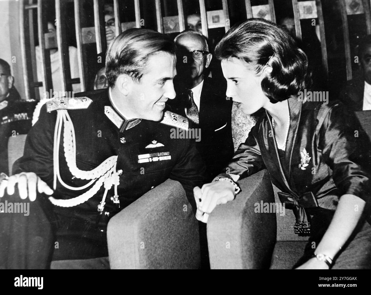 QUEEN ANNE-MARIE AND KING CONSTANTINE OF GREECE DURING RECEPTION IN ...