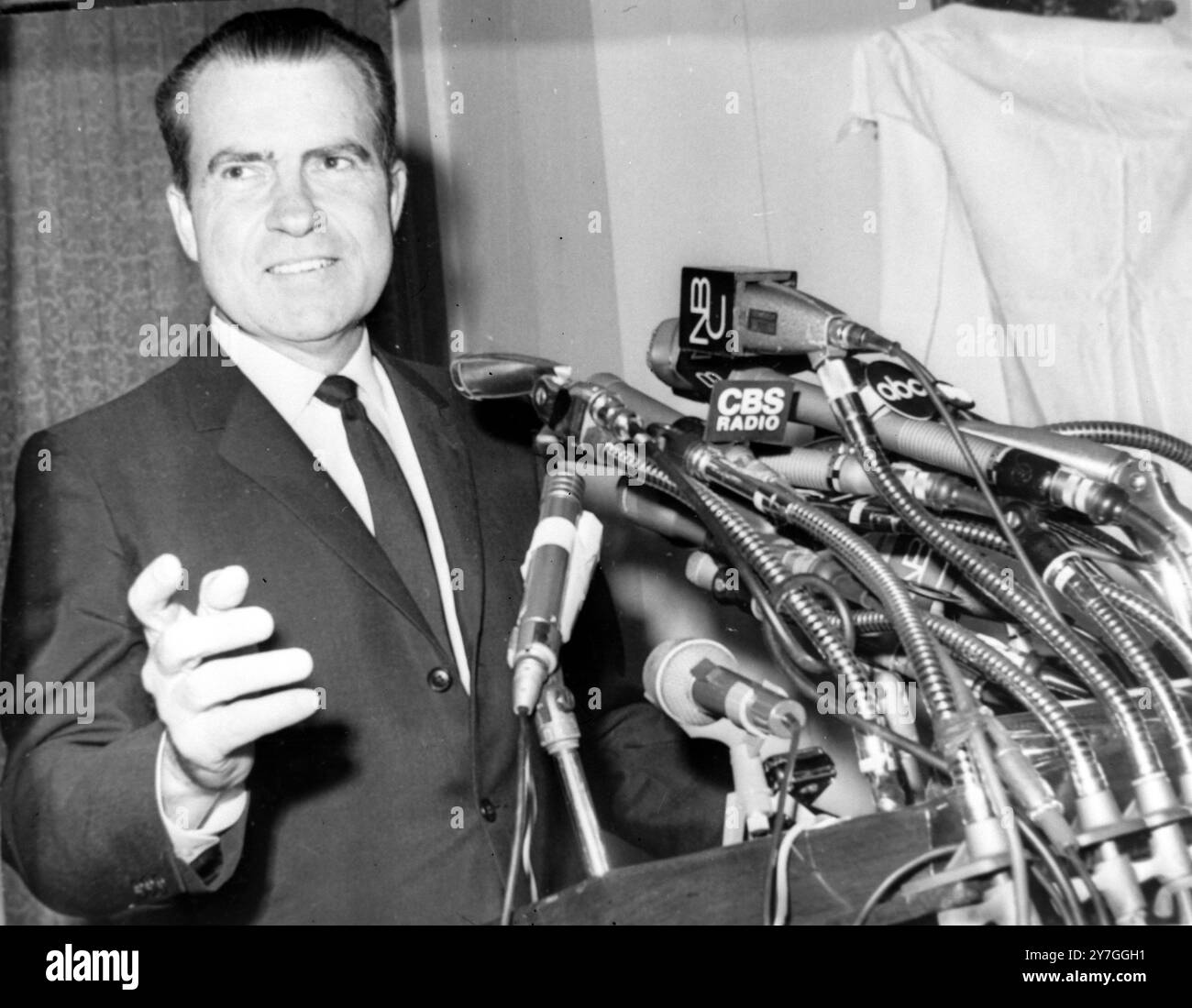 Richard nixon press in Black and White Stock Photos & Images - Alamy