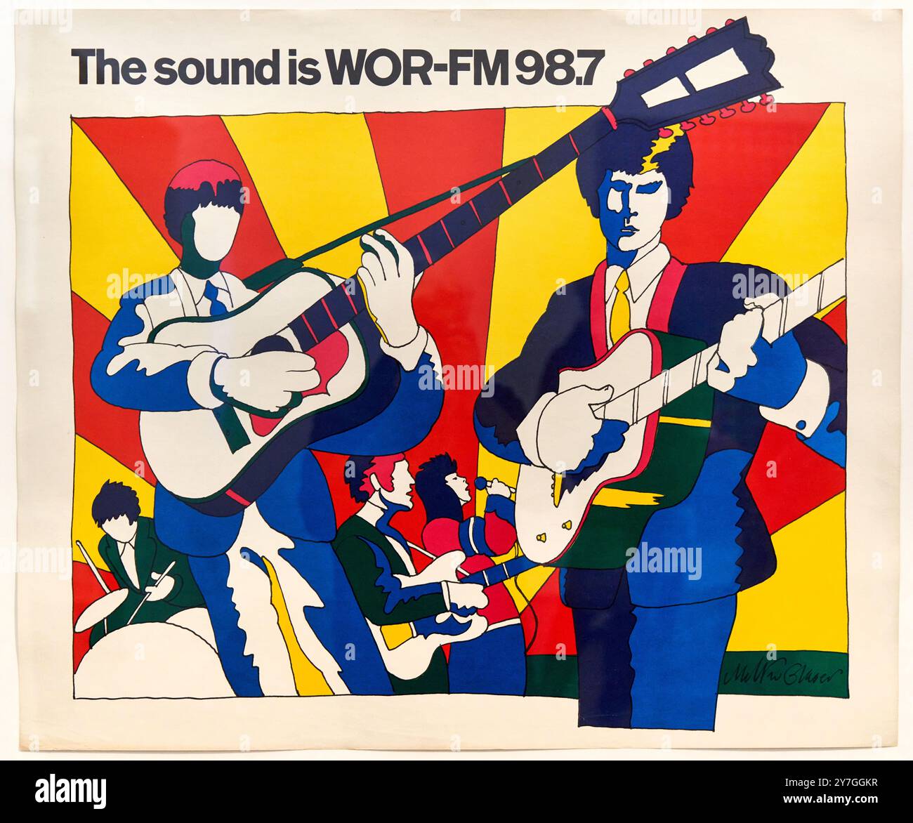 The Sound is WOR-FM for RKO, 1966, Milton Glaser, 1929, New York (États ...