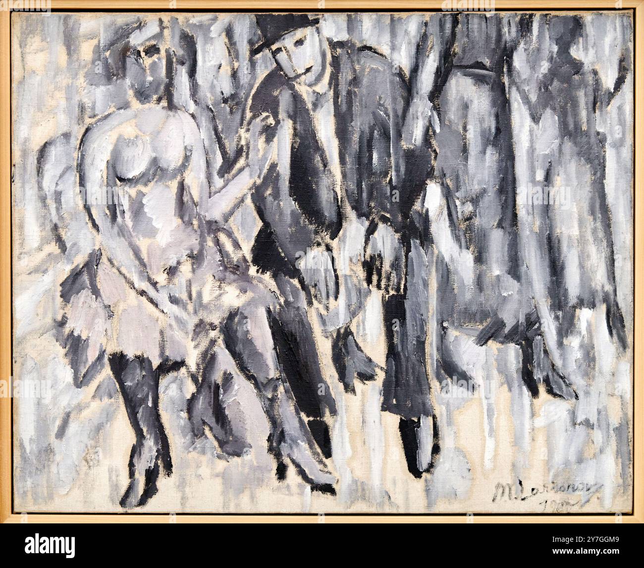 Scène - cinématographe, 1911-1912, Mikhaïl Larionov, 1881, Tiraspol ...