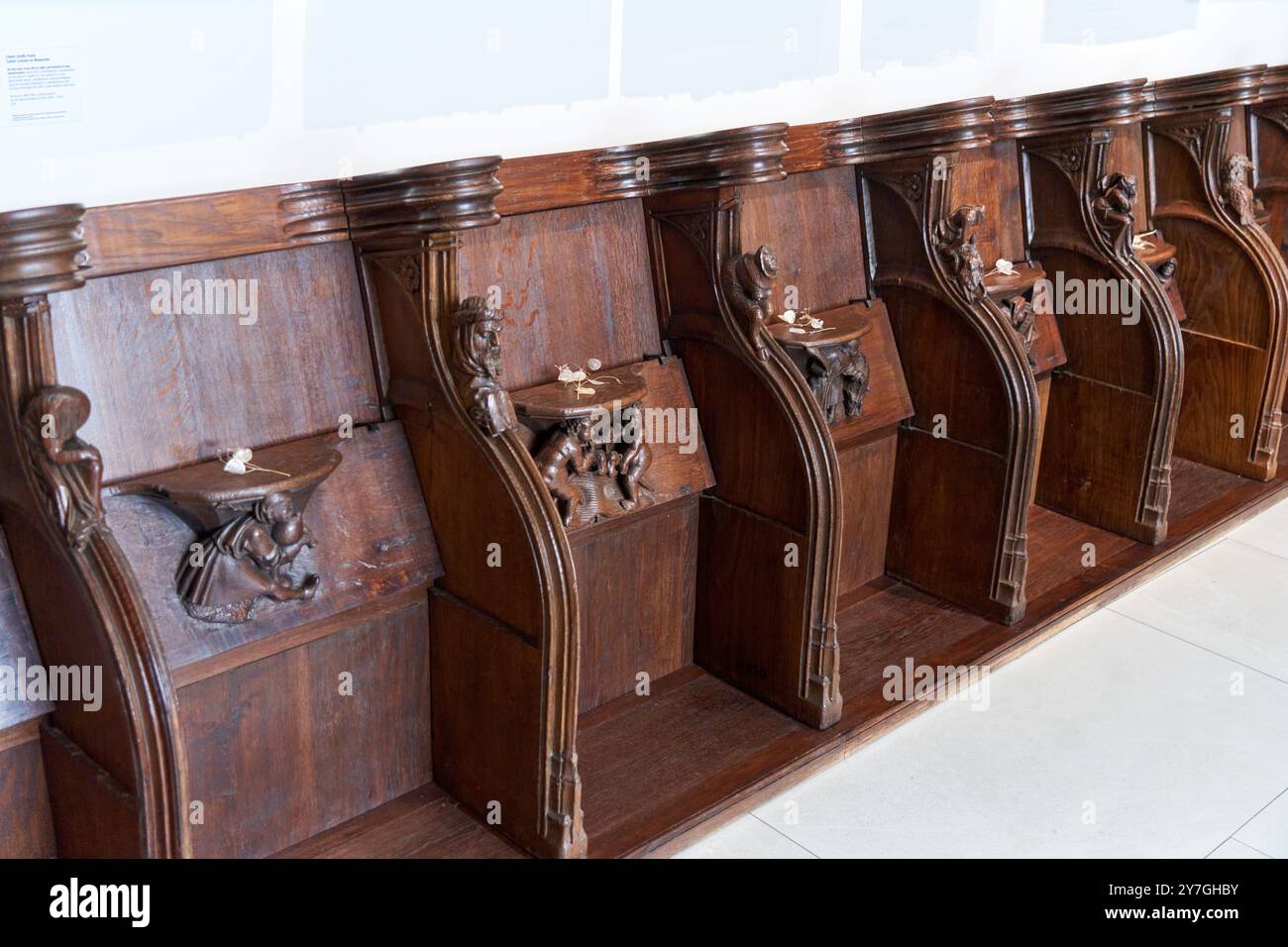 Stalls from the church of Saint-Lucien in Beauvais, Beauvais, after ...
