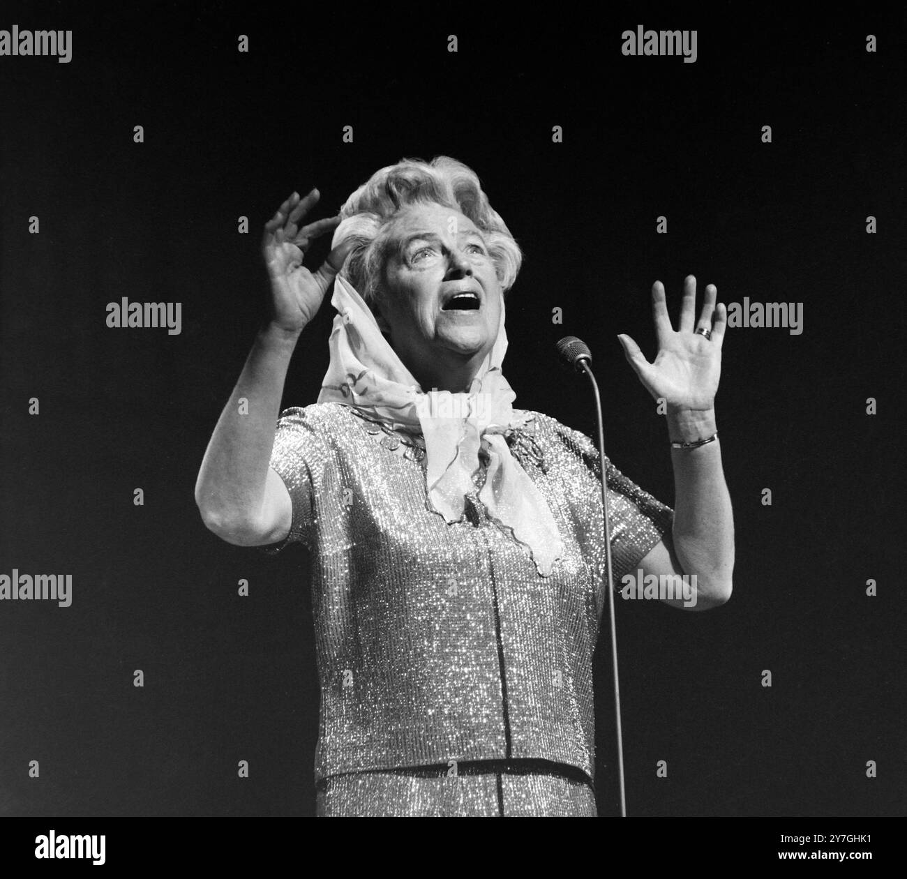 2 NOVEMBER 1964 Gracie Fields rehearses her signature tune song, 'Sally ...