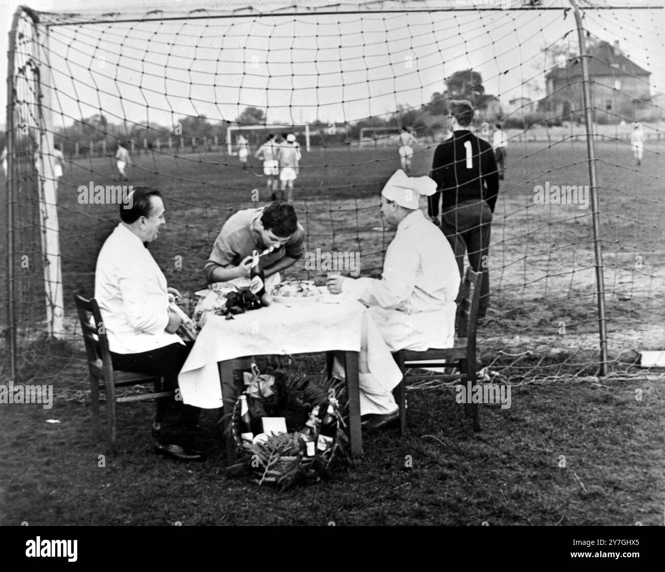 FOOTBALL COMIC CAPTAINS SEATED PLAYER EATS DURING MATCH IN POZNAN ...