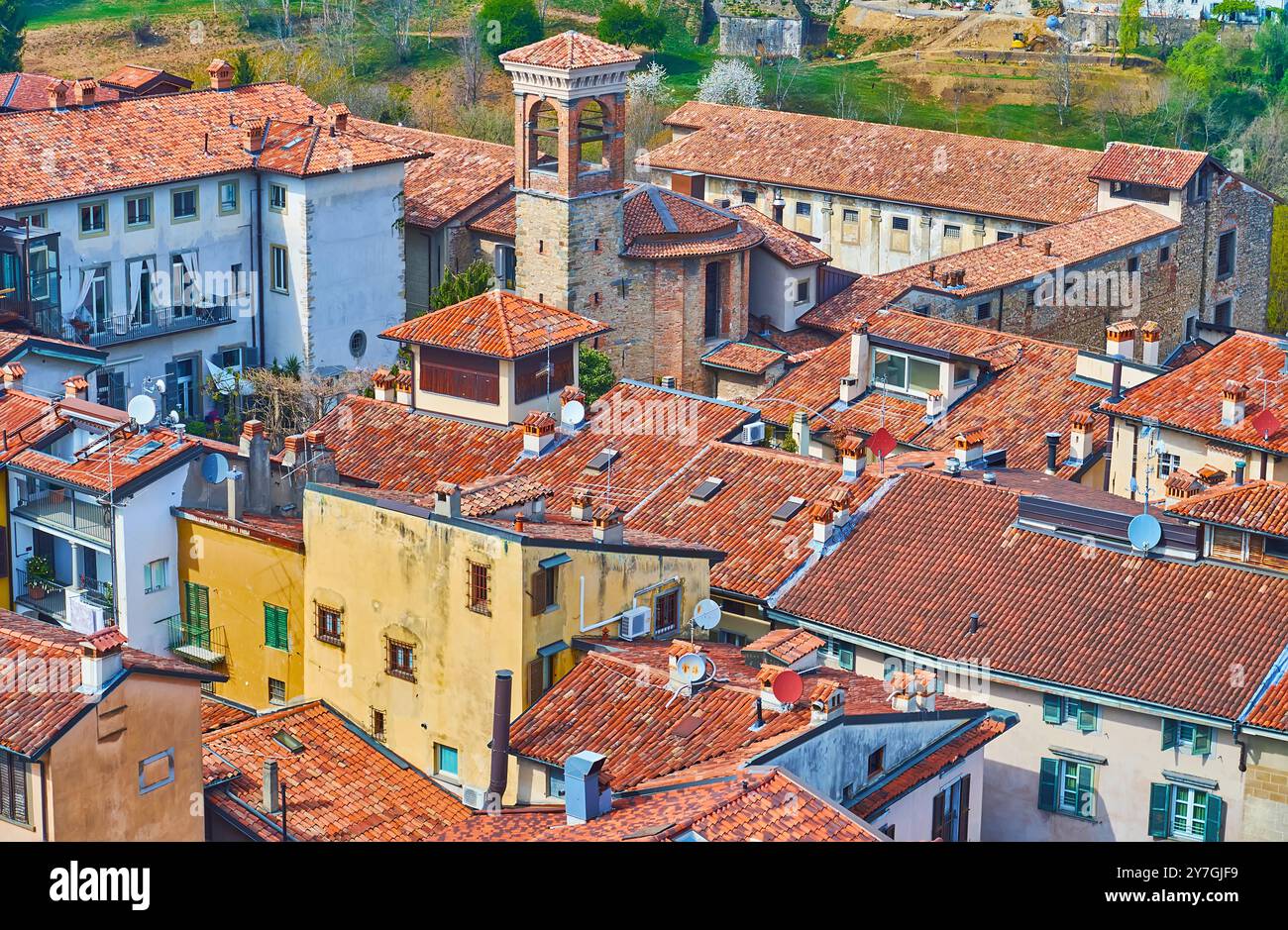 The old bell tower of Ex-Carcere di Sant'Agata e resti romani (Ex ...