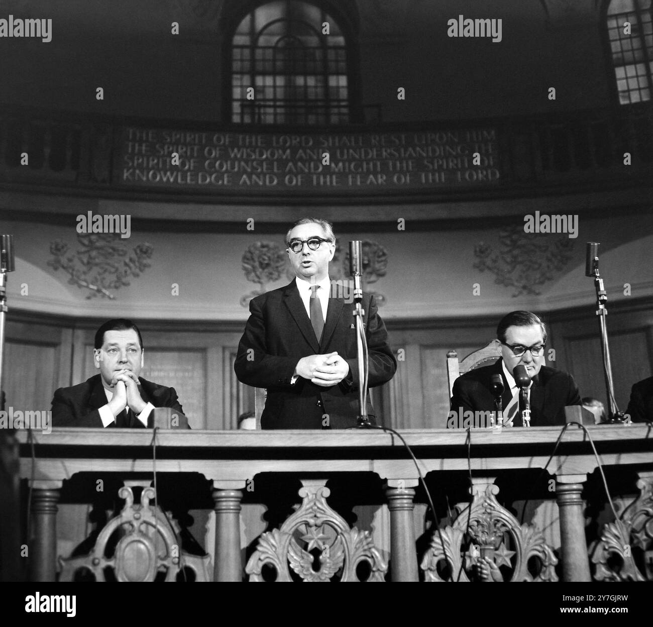 GEORGE BROWN WITH JAMES CALLAGHAN IN LONDON / ; 26 OCTOBER 1964 Stock ...