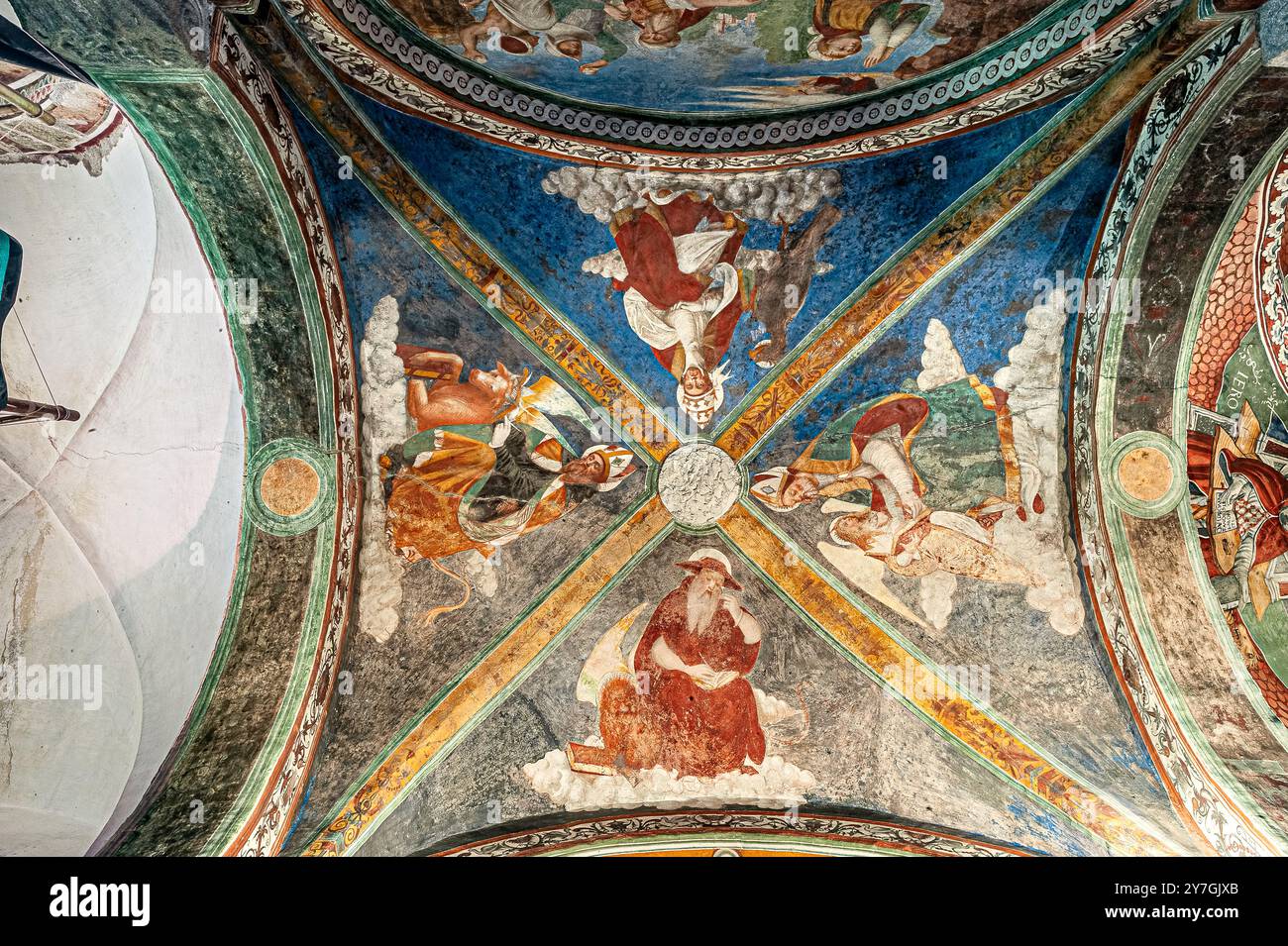 Italy Piedmont Province of Novara Orta - San Giulio Island - basilica ...