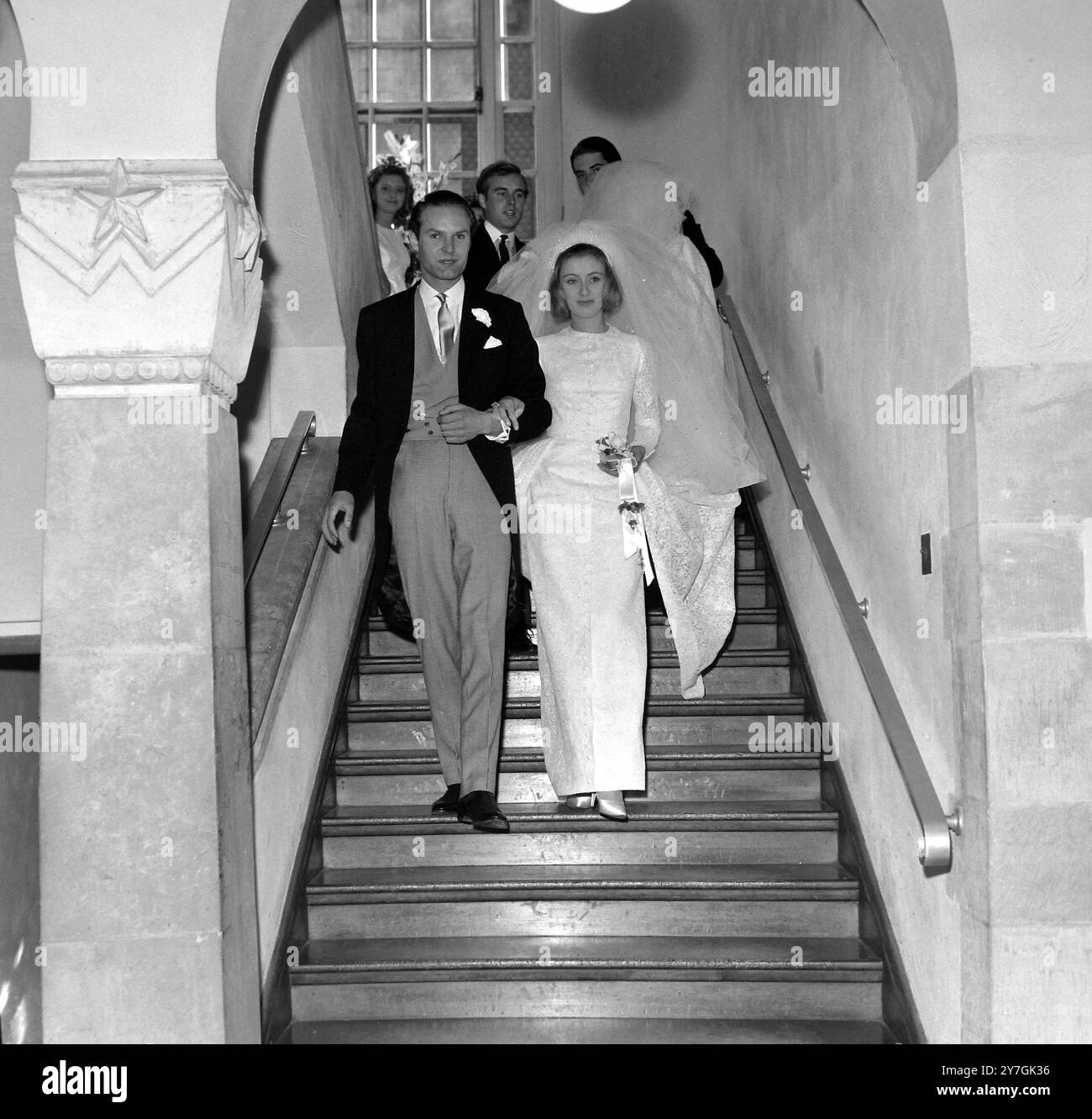 CHRISTOPHER HARTLEY WEDS LIZA HAGENBACH IN LONDON / ; 24 OCTOBER 1964 ...