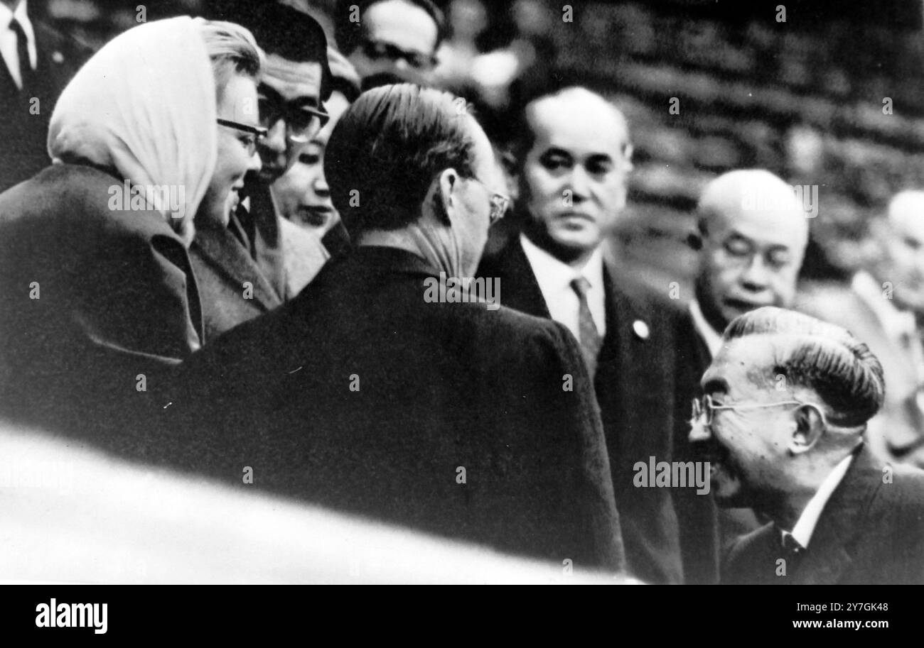 AUDIENCE AT OLYMPICS STADIUM IN TOKYO ; 23 OCTOBER 1964 Stock Photo - Alamy