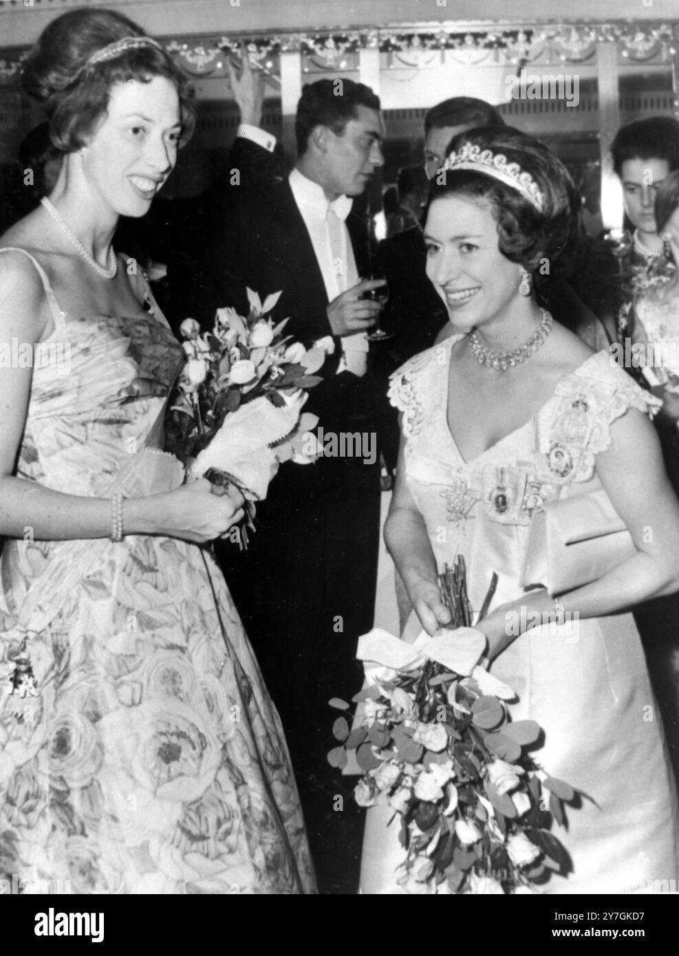 PRINCESS MARGARET ROSE WITH PRINCESS ELIZABETH OF DENMARK CHAT IN ...