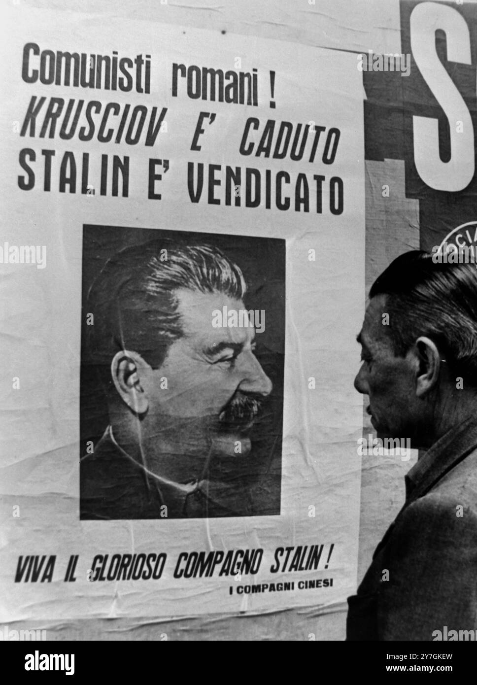 22 OCTOBER 1964 One of the many posters that have appeared in Rome ...