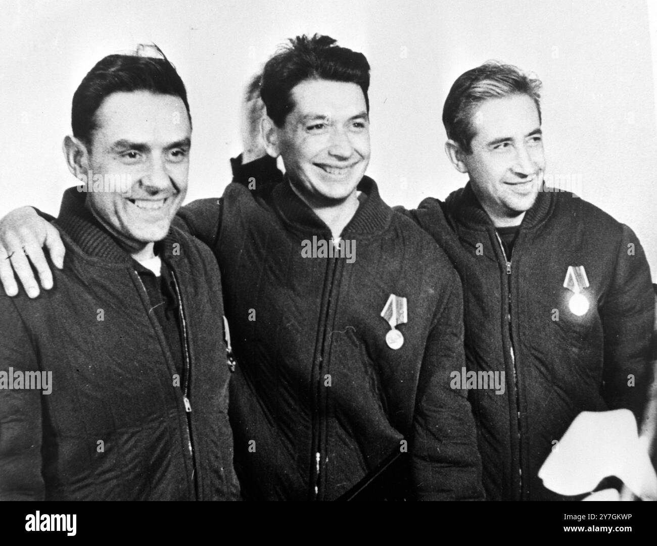 ASTRONAUTS CELEBRATION IN MOSCOW WITH KONSTANTIN FEOKTISTOV, VLADIMIR ...