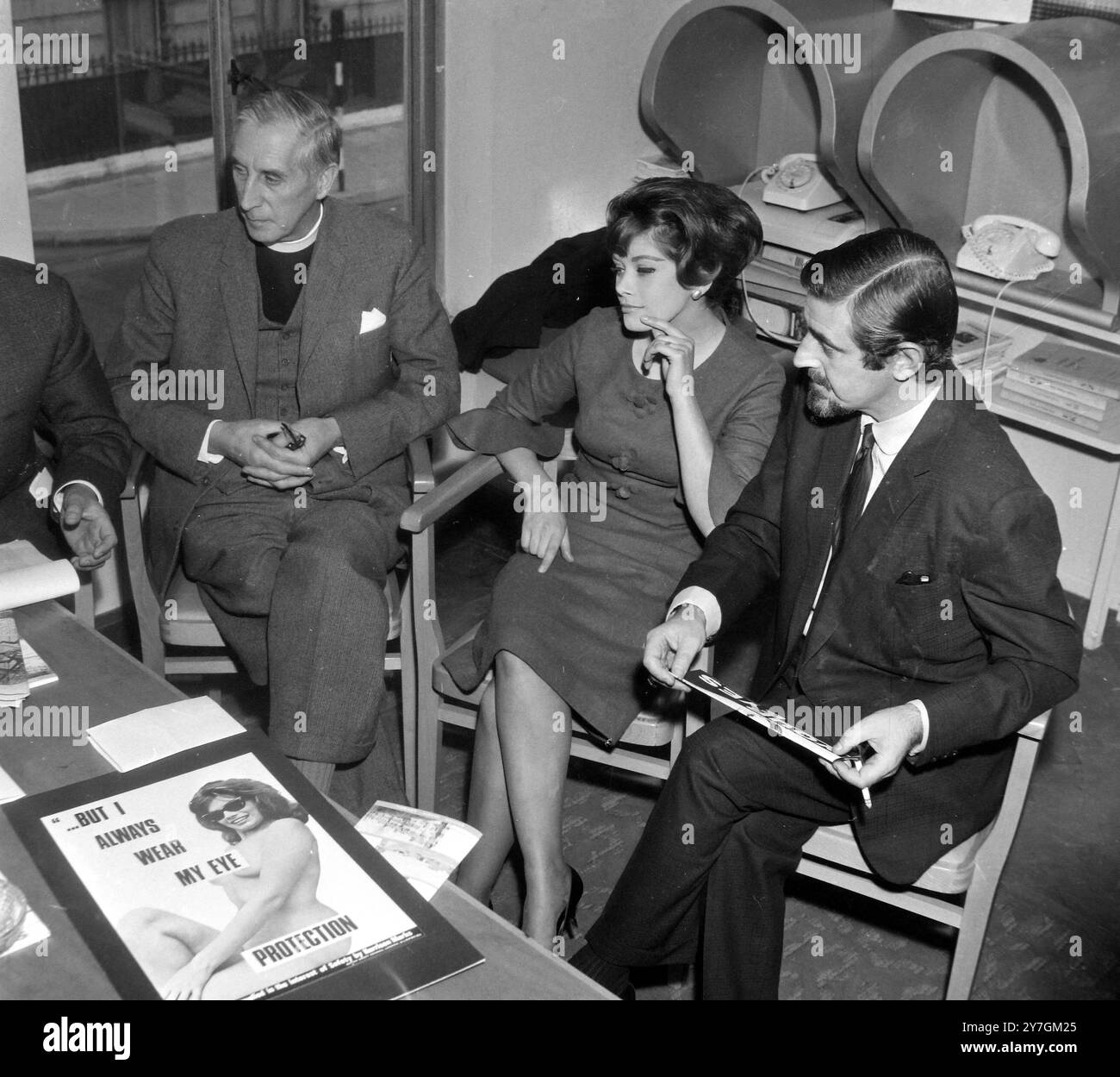 KAY KIRKHAM AND REVEREND GORDON GUINESS WITH HARRISON MARKS H ...