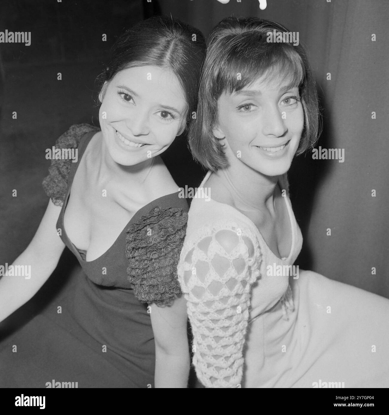 CLOTILDE JOANO WITH MARIE JOSE NAT IN LONDON TO PROMOTE FILM AMELIE ...