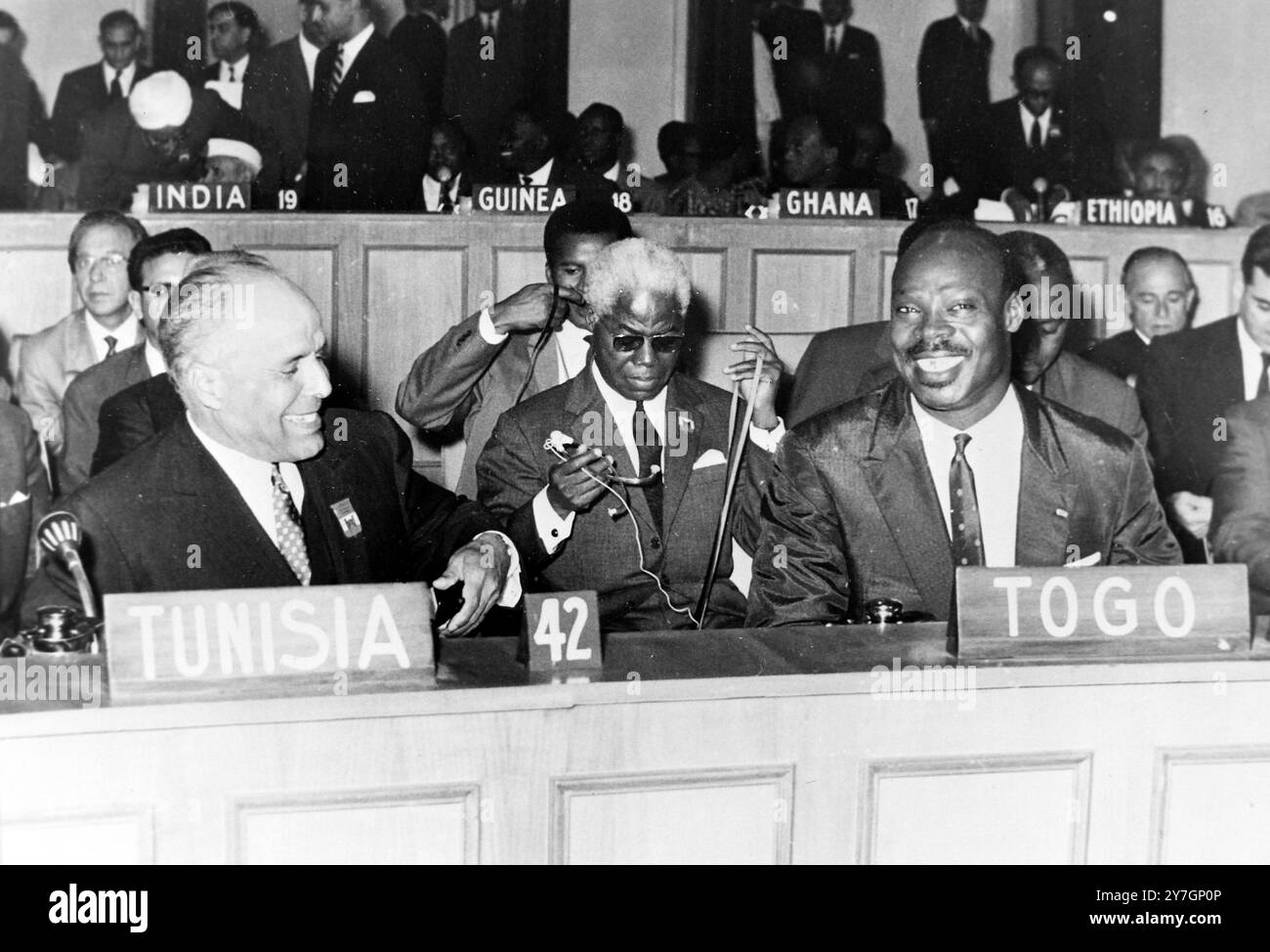 PRESIDENT HABIB BOURGUIBA AT NON-ALIGNED NATIONS SUMMIT CONFERENCE IN ...