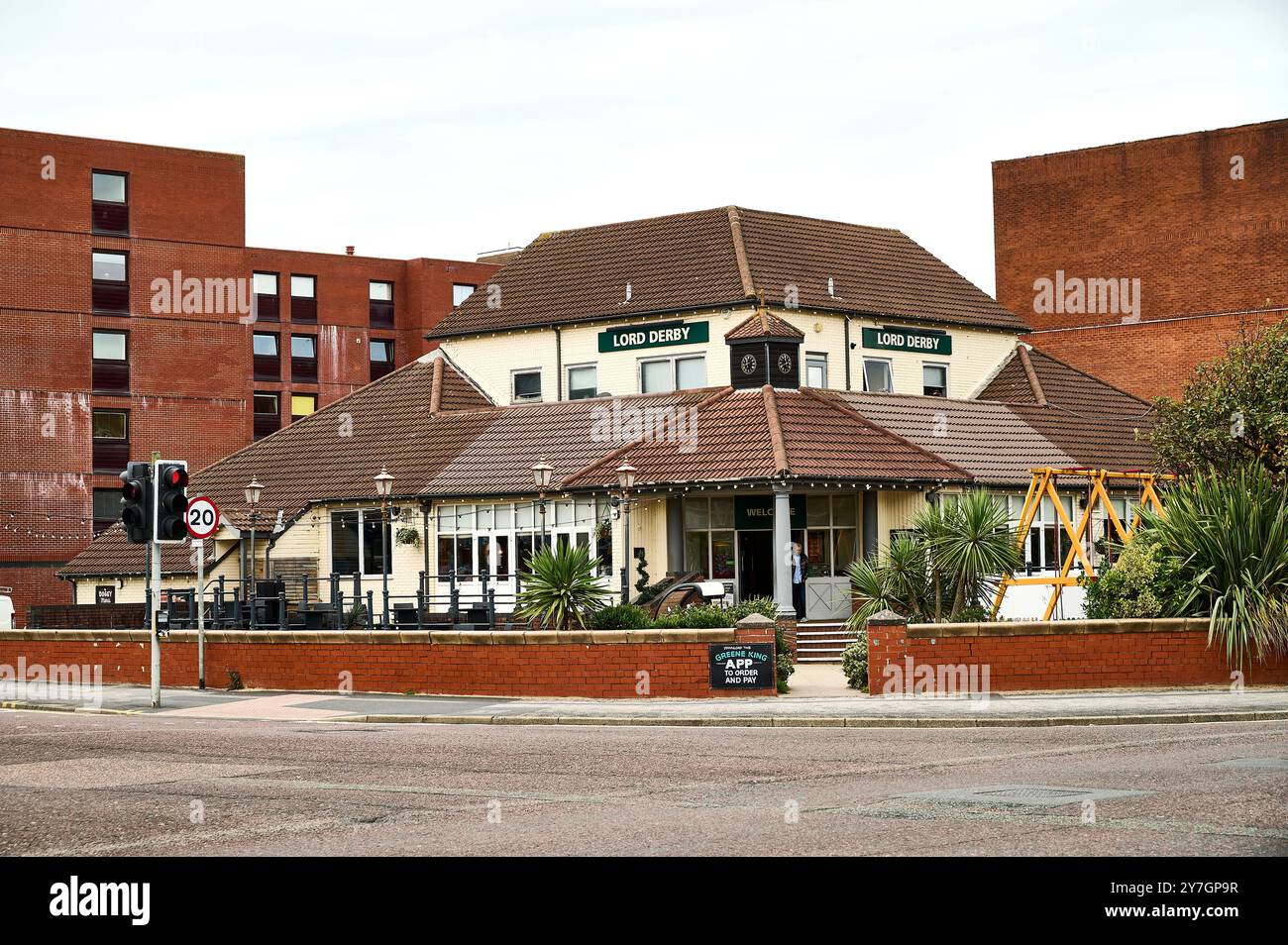 The Lord Derby pub in St Annes,UK Stock Photo - Alamy