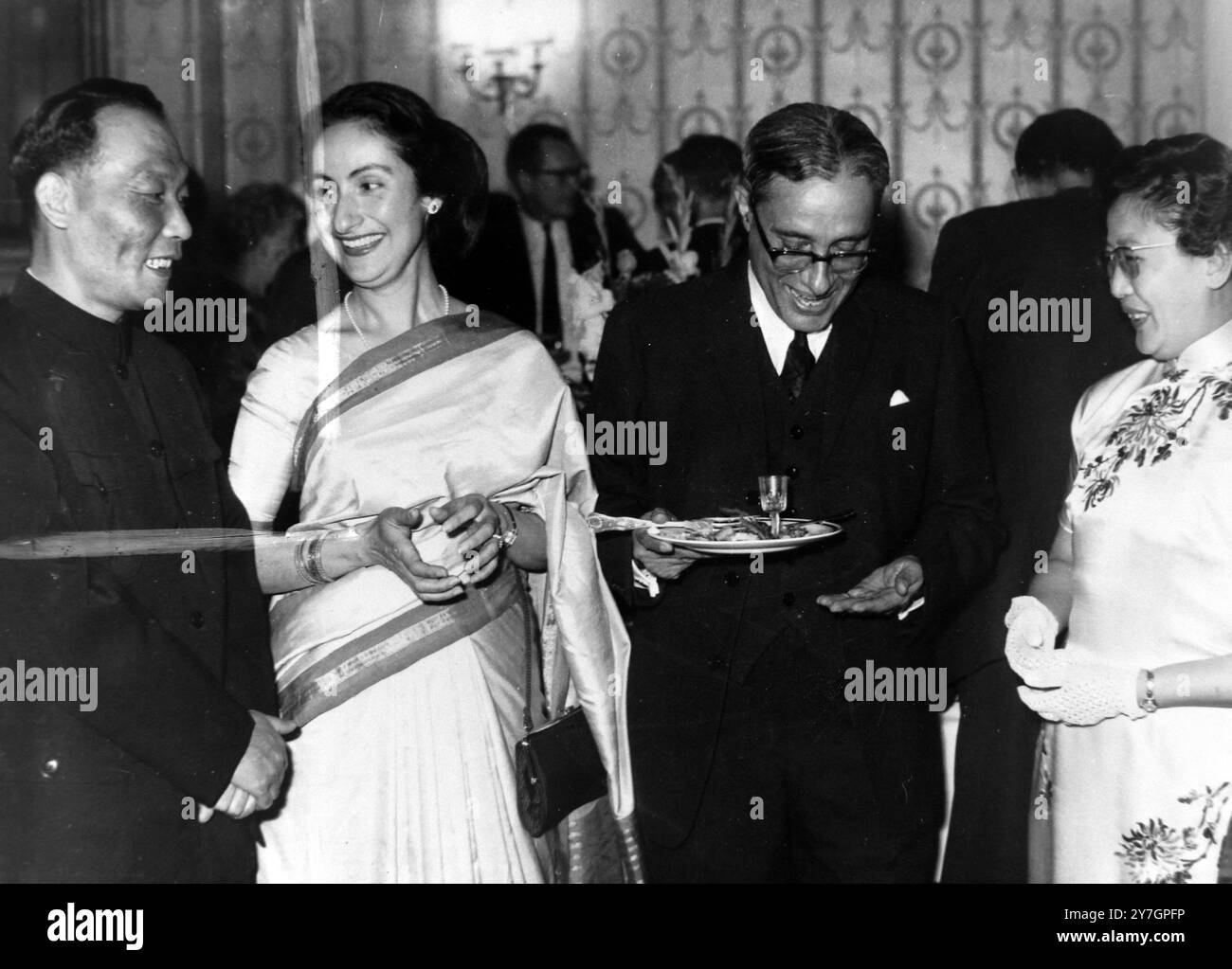 HSIANG HUAN WITH WIFE AT LONDON RECEPTION WITH HILALY AGHA / ; 2 ...
