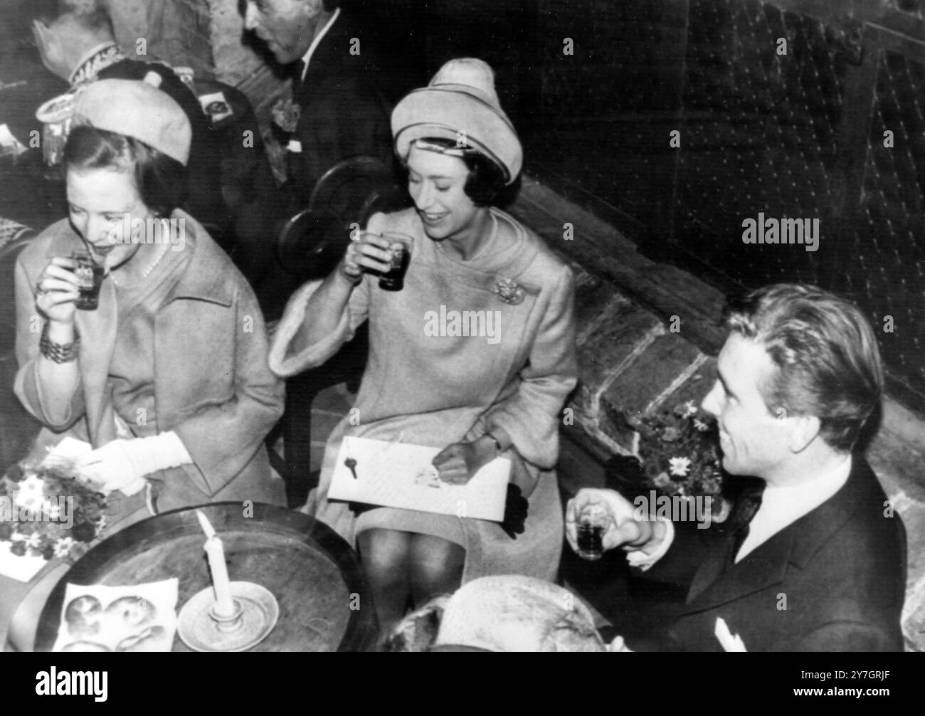 PRINCESS MARGARET ROSE AND LORD SNOWDON WITH PRINCESS MARGRETHE IN ...