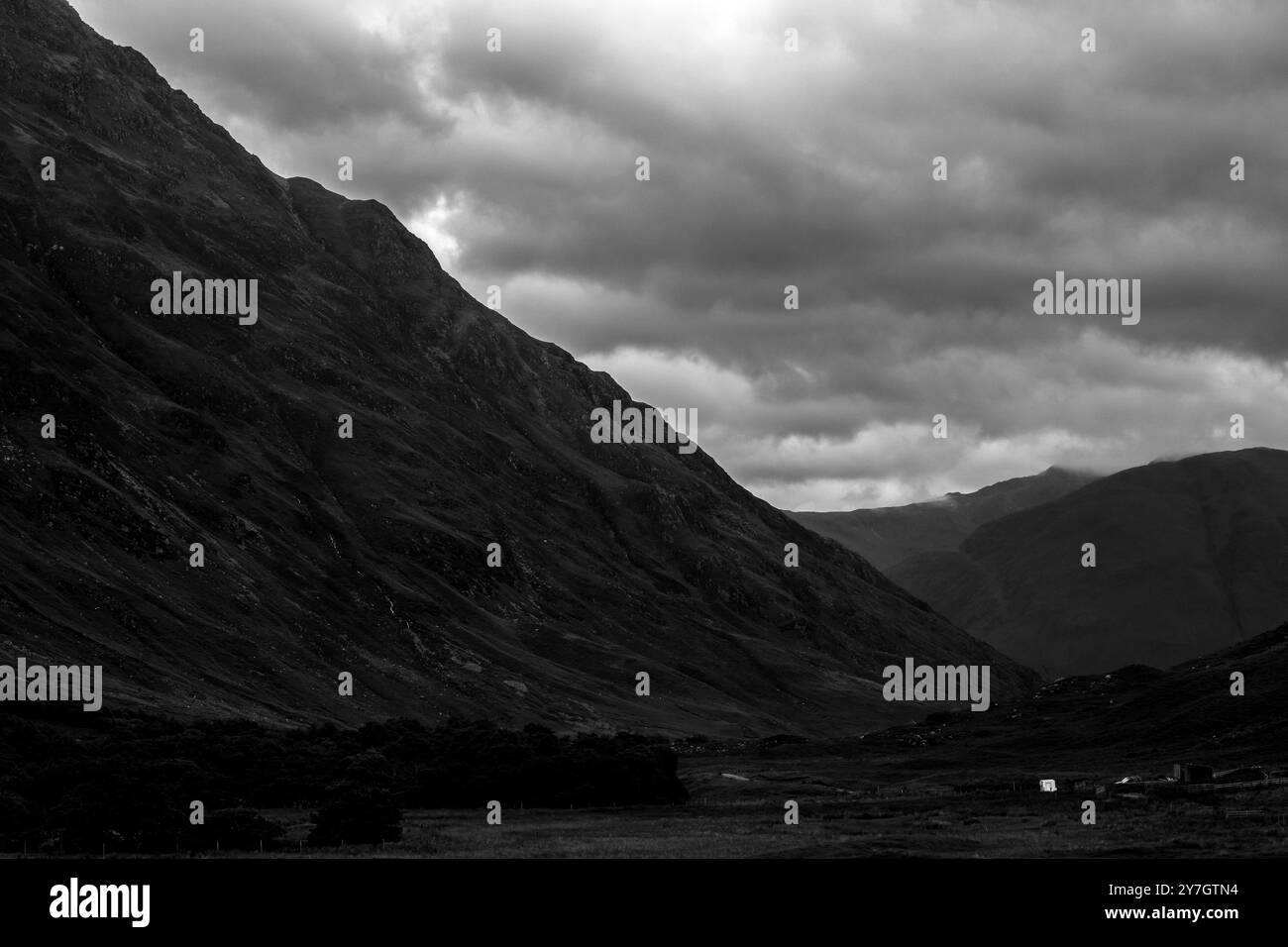 Black Mountain of Kintail at Morvich, Highland Scotland Stock Photo - Alamy