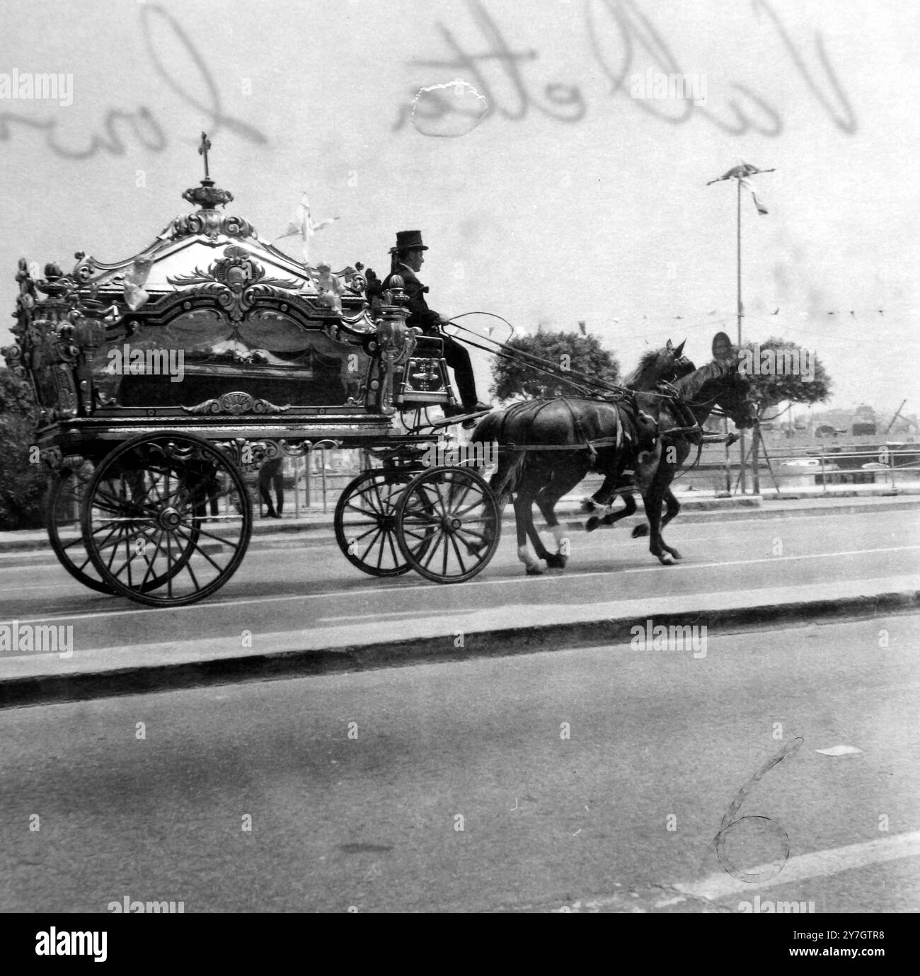 FUNERAL STREET VIEW OF MSIDA, MALTA ; 21 SEPTEMBER 1964 Stock Photo - Alamy
