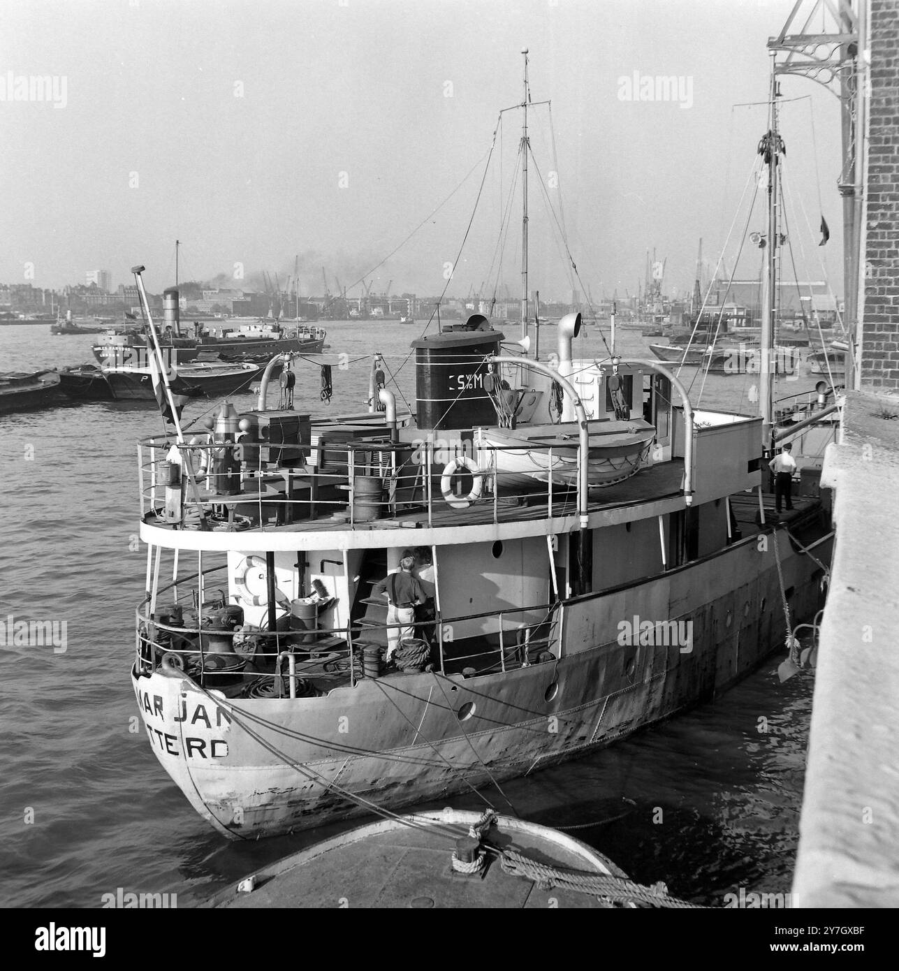 SHIPS MARJAN CREW FOUND DEAD POLICE LAUNCH / ; 11 SEPTEMBER 1964 Stock ...