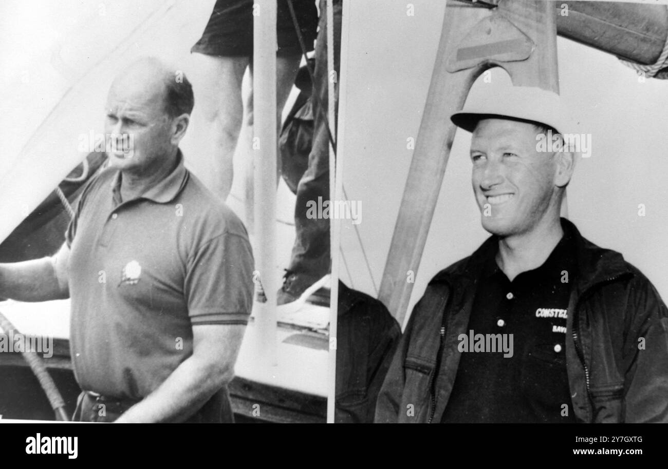 BOB BAVIER WITH CONSTELLATION CAPTAIN PETER SCOTT IN AMERICA'S CUP IN ...