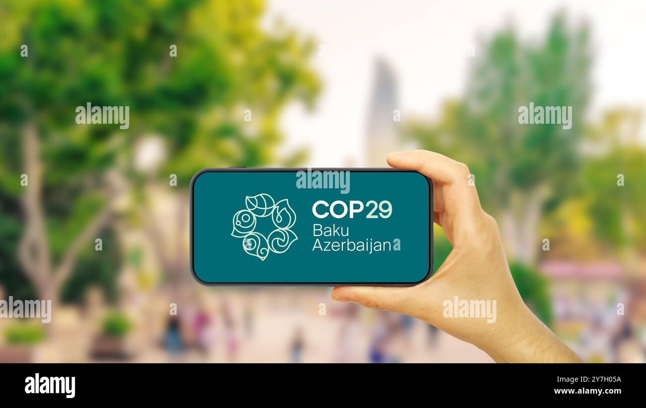 COP29 International Climate Change Event Concept. Baku, Azerbaijan. 24.09.2024 Stock Photo - Alamy