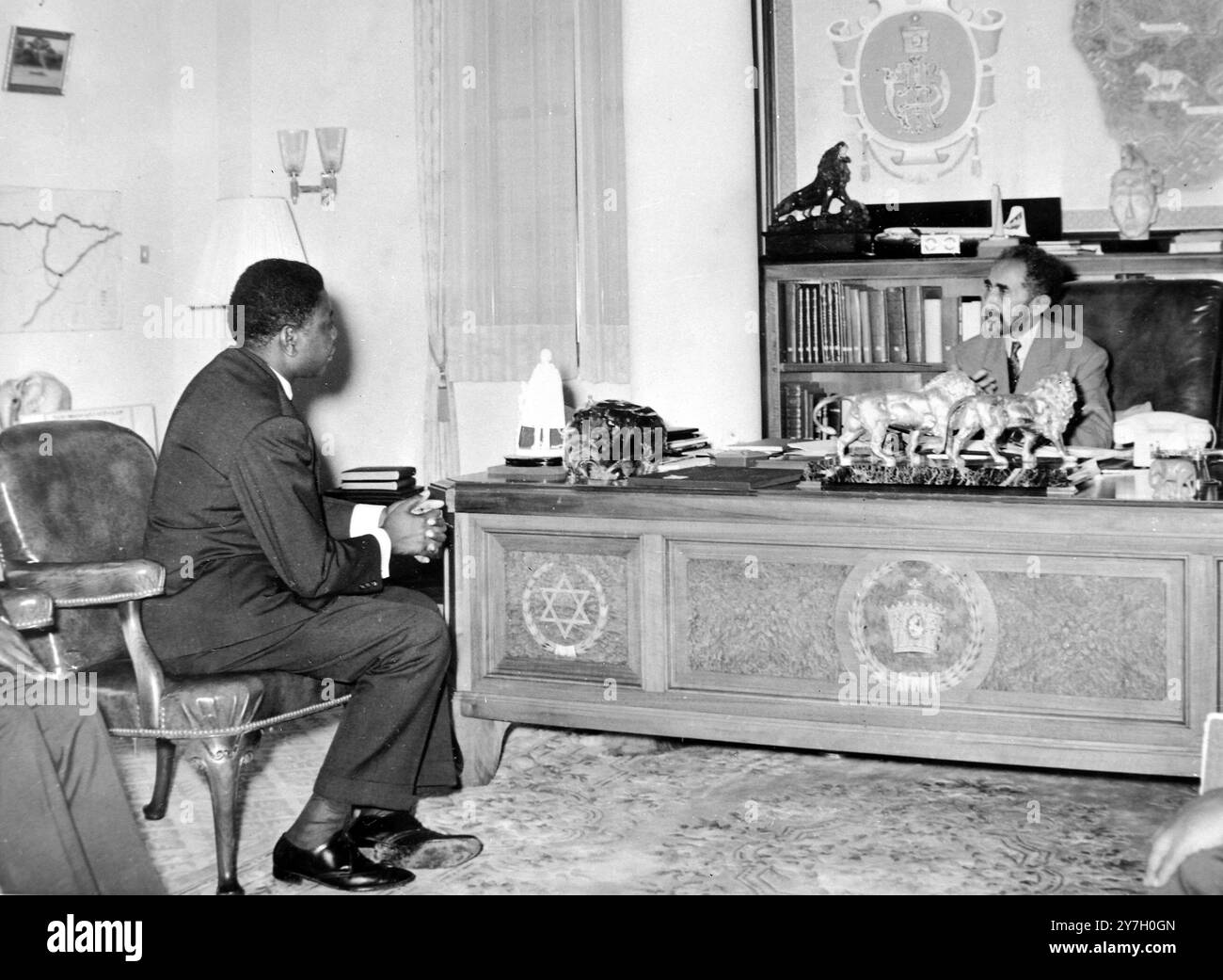 MOISE TSHOMBE WITH EMPEROR HAILE SELASSIE IN ADDIS ABABA / ; 9 ...