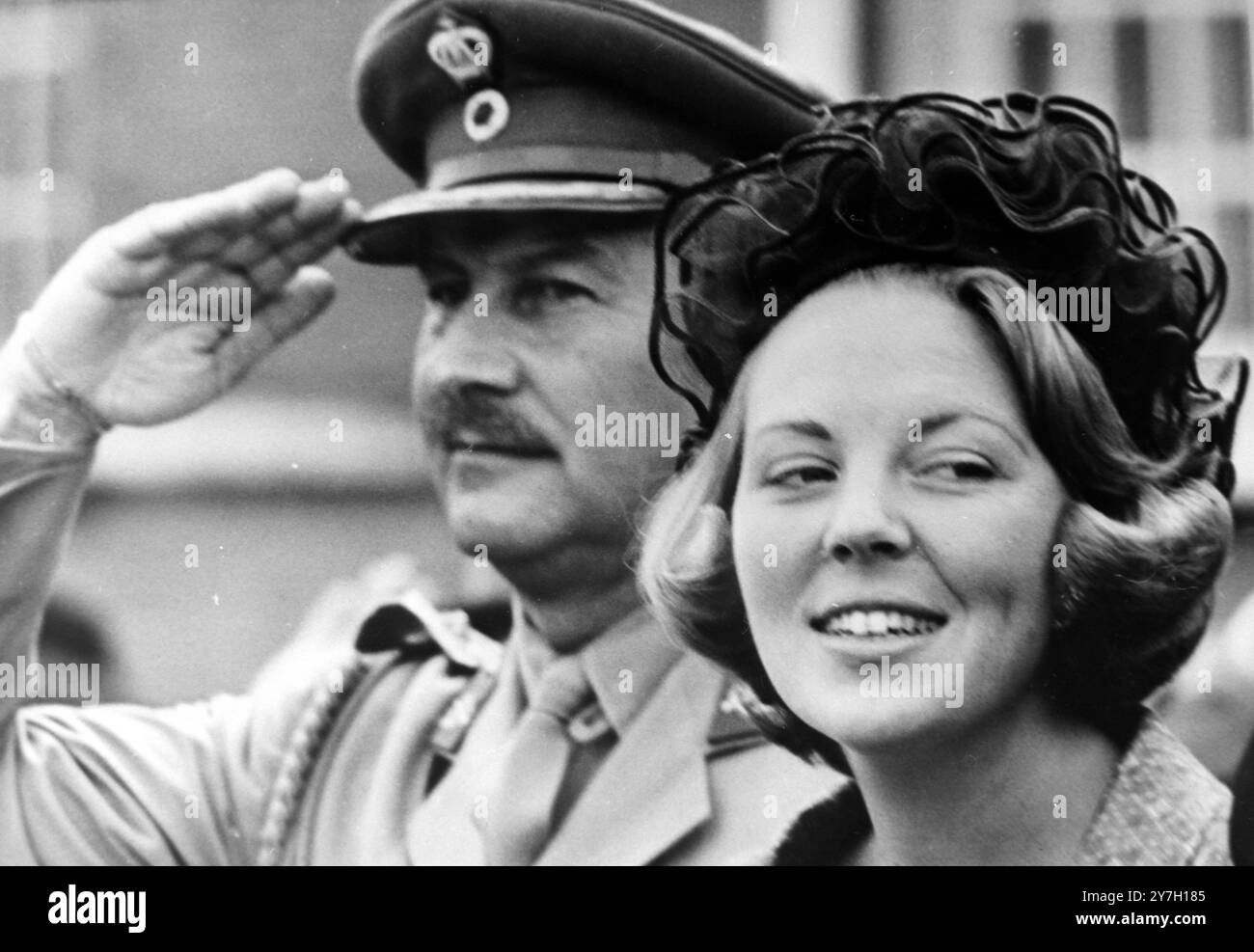 PRINCESS BEATRIX WITH PRINCE PETER OF GREECE IN AMSTERDAM ; 7 SEPTEMBER ...