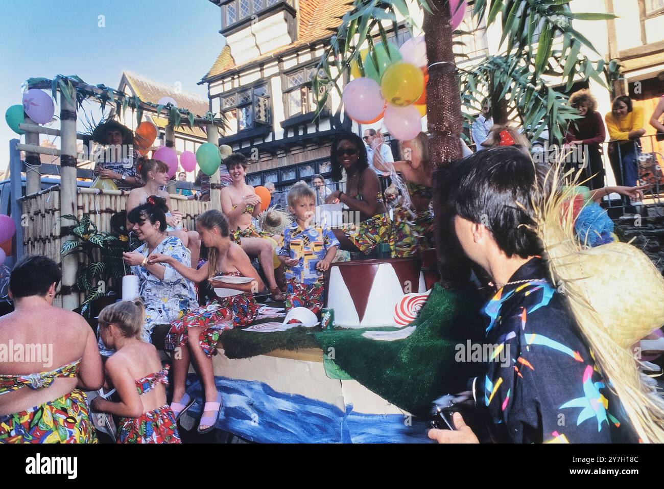 Hastings OldTown carnival, East Sussex, England. Circa 1990's Stock ...