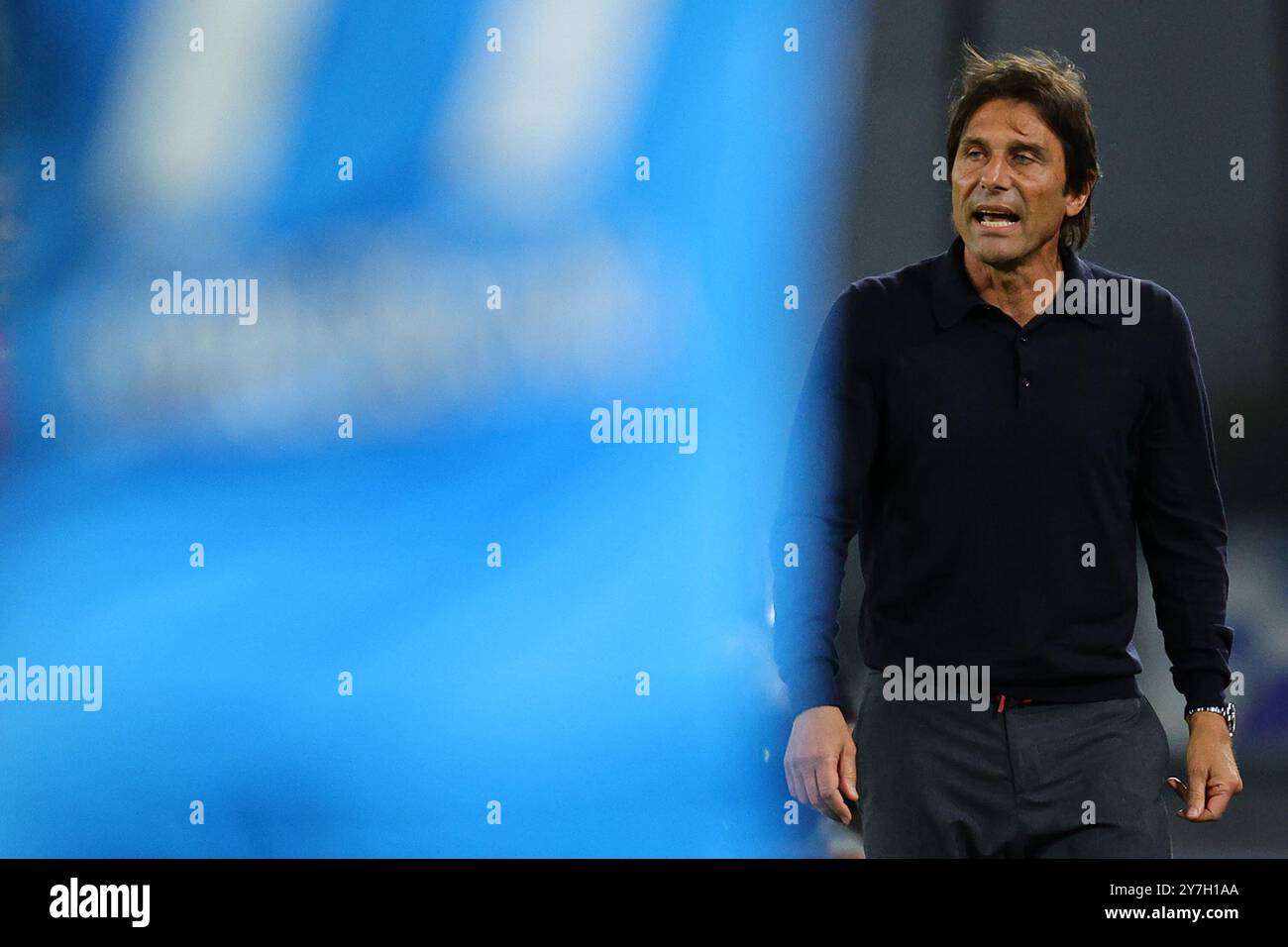 Antonio Conte head coach of SSC Napoli during the Serie A football ...