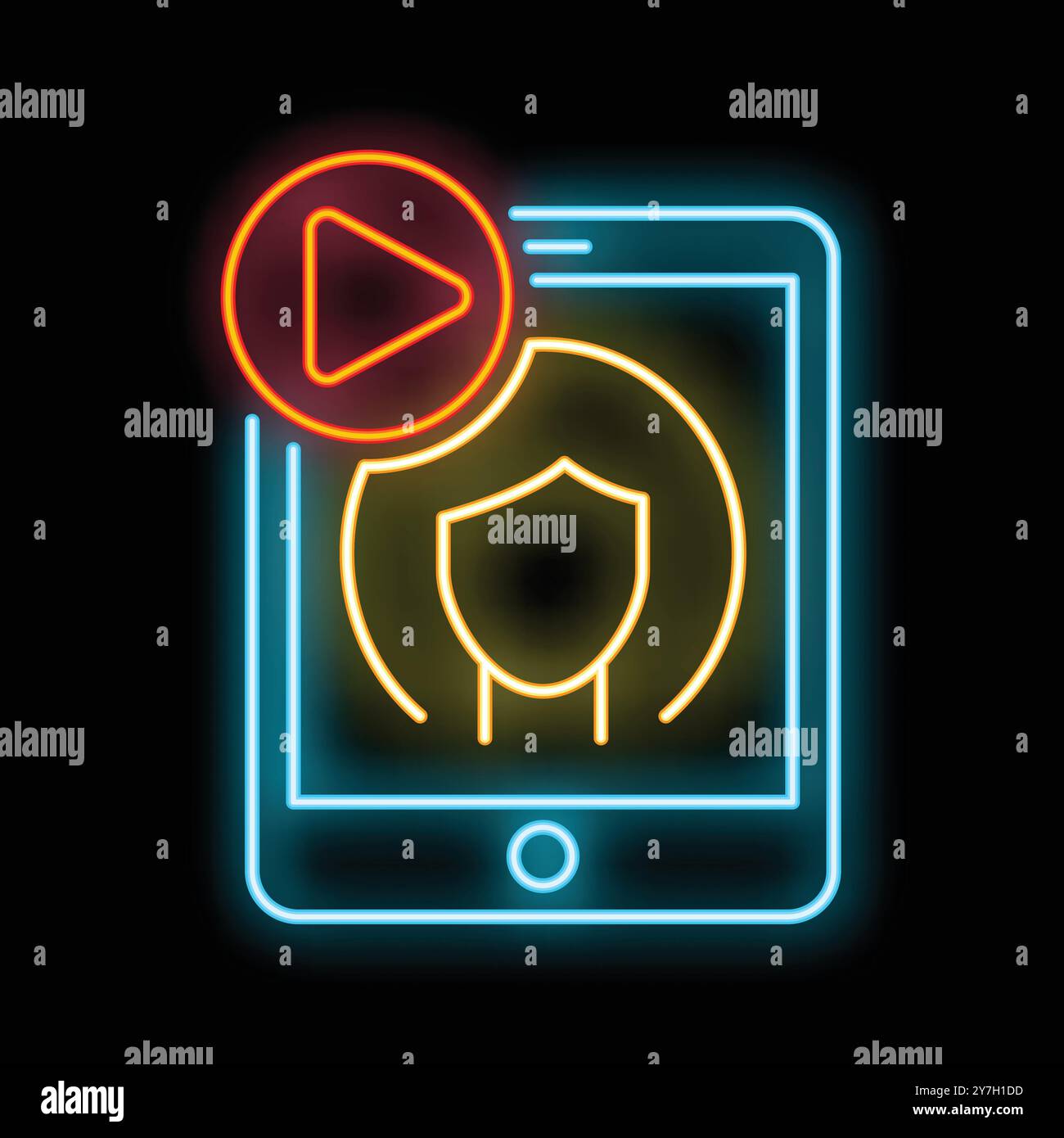 Covering face social media icon Stock Vector Images - Alamy
