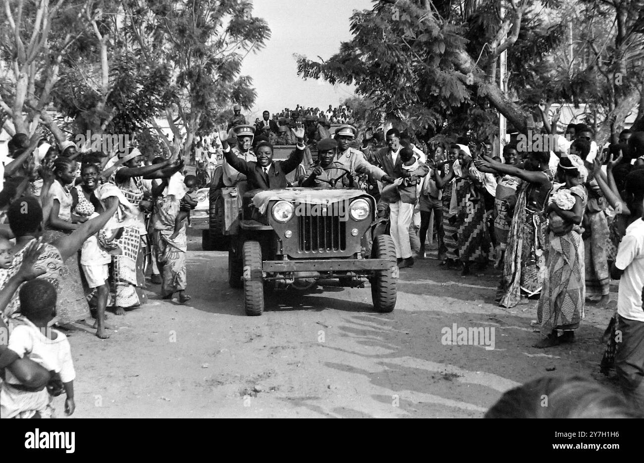 CONGOLESE PREMIER MOISE TSHOMBE IN ALBERTVILLE / ; 4 SEPTEMBER 1964 ...