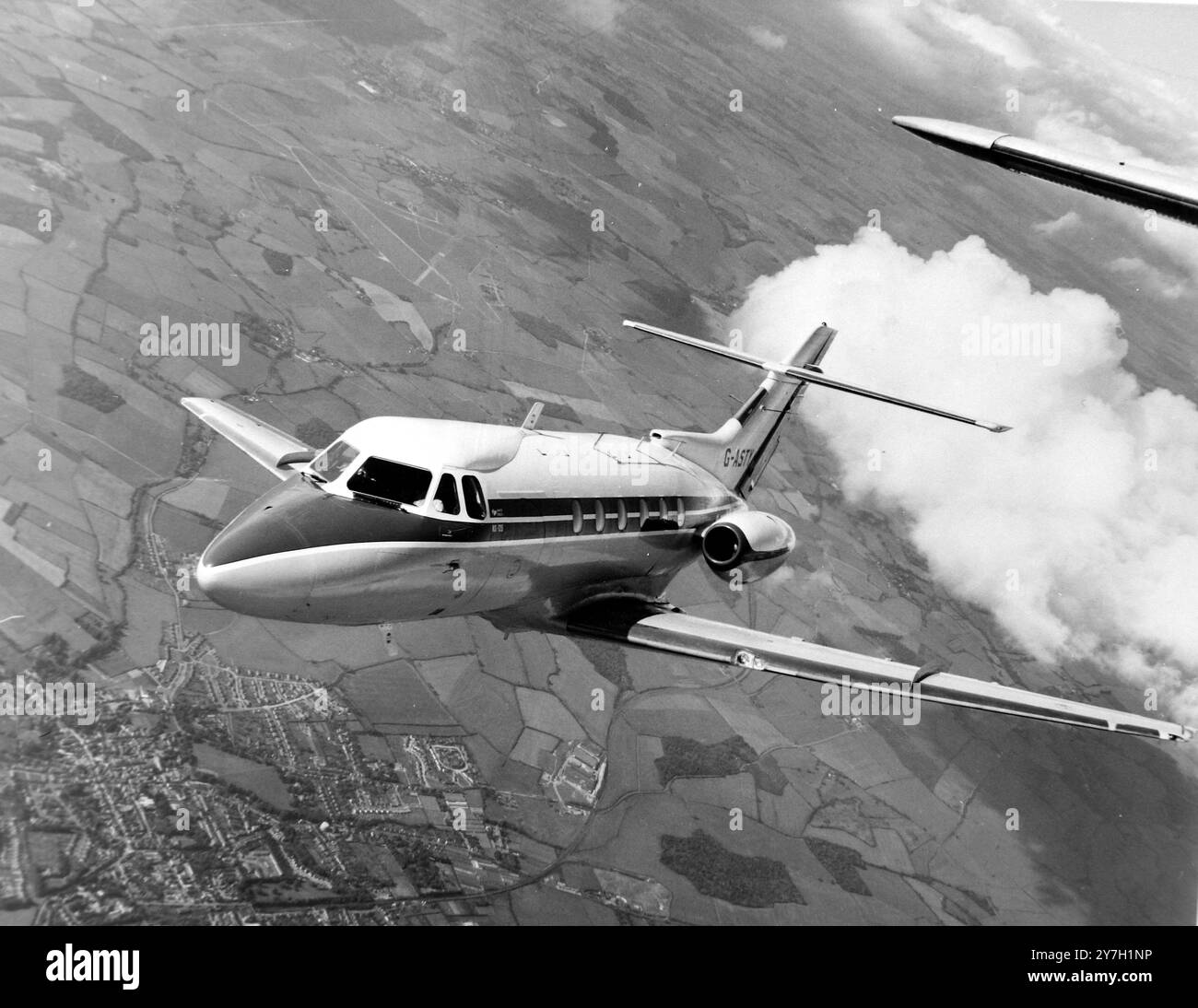 AVIATION HAWKER 125 JET SIDDELEY BUSINESS AIRCRAFT AT FARNBOROUGH SHOW ...