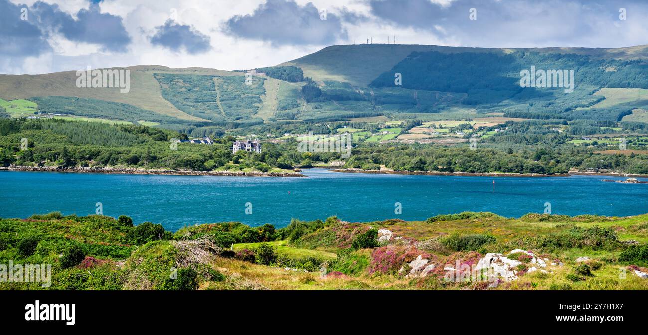 Looking across Berehaven at the western end of Bantry Bay from Bere ...