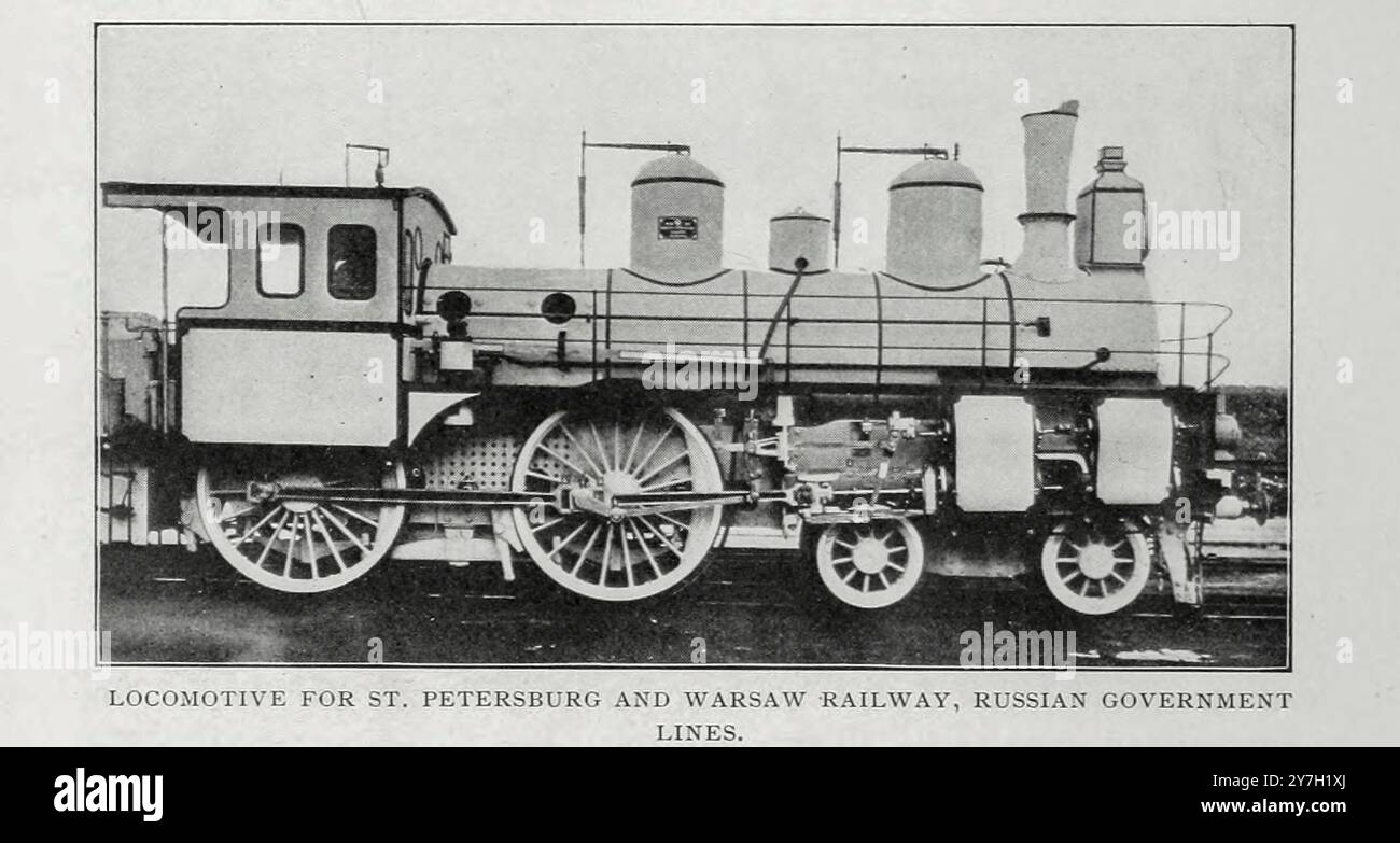 LOCOMOTIVE FOR ST. PETERSBURG AND WARSAW RAILWAY, RUSSIAN GOVERNMENT ...