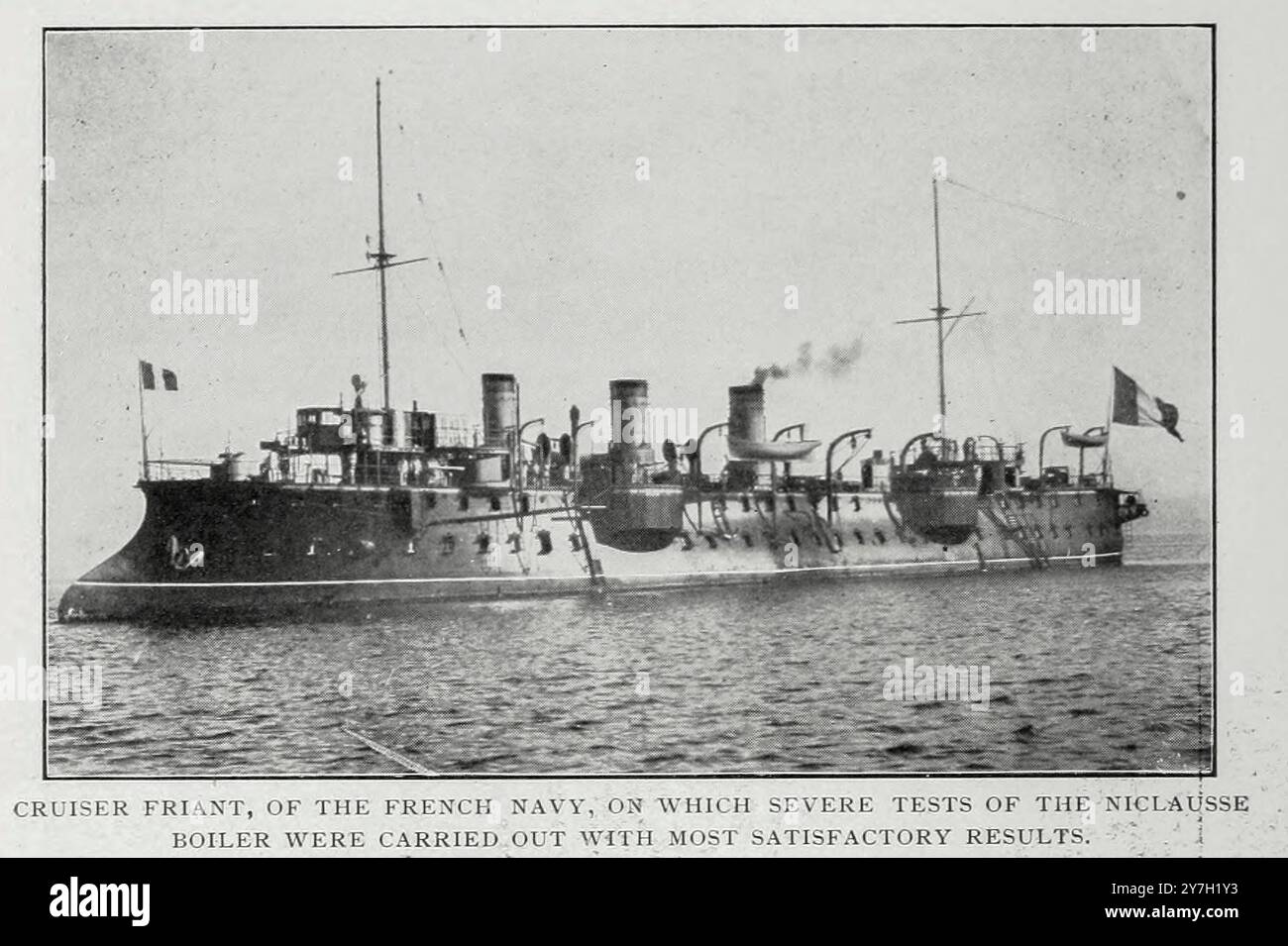 CRUISER FRIANT, OF THE FRENCH NAVY, ON WHICH SEVERE TESTS OF THE ...