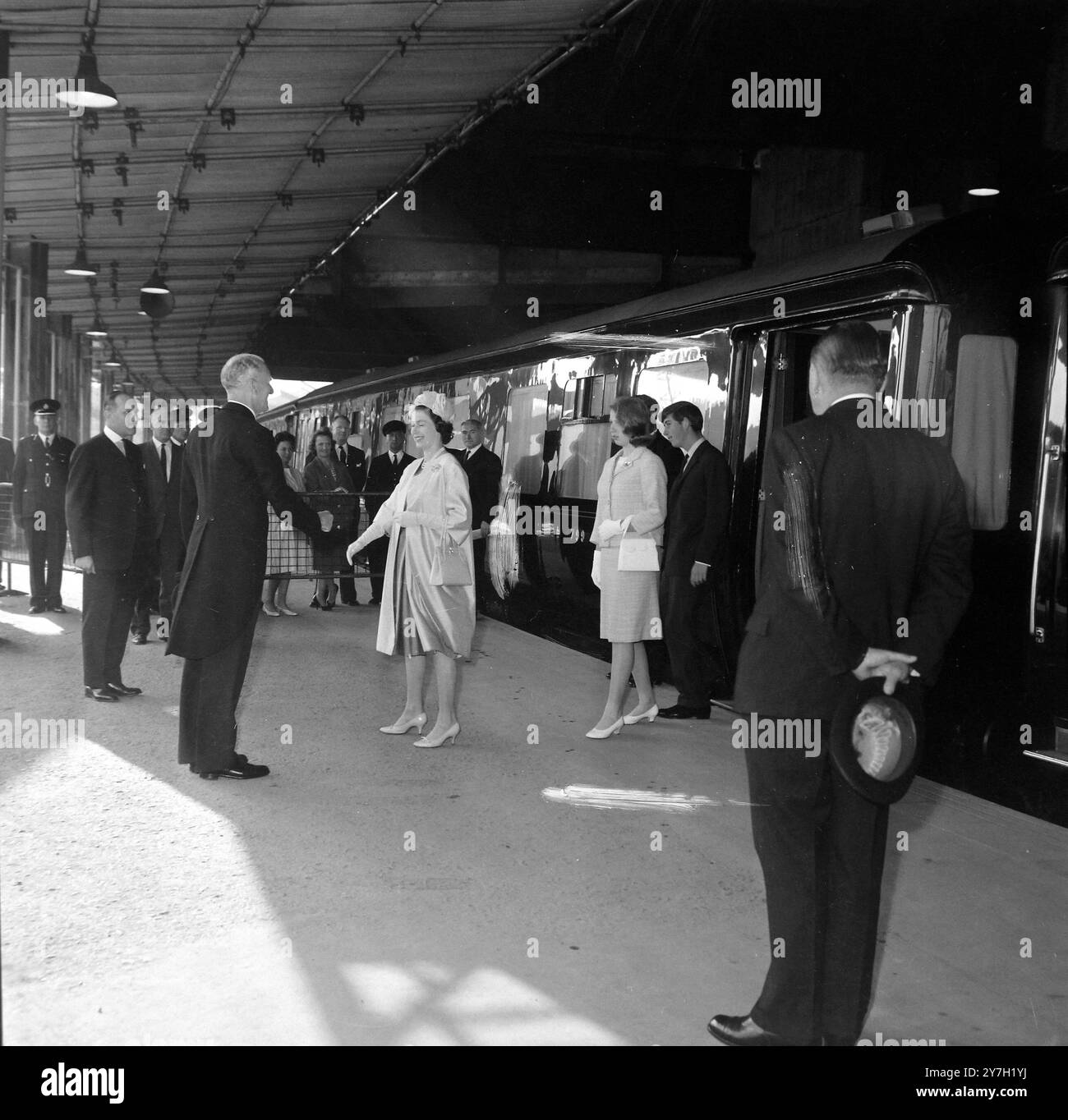 PRINCE CHARLES WITH PRINCESS ANNE AND QUEEN ELIZABETH II IN LONDON ; 2 ...