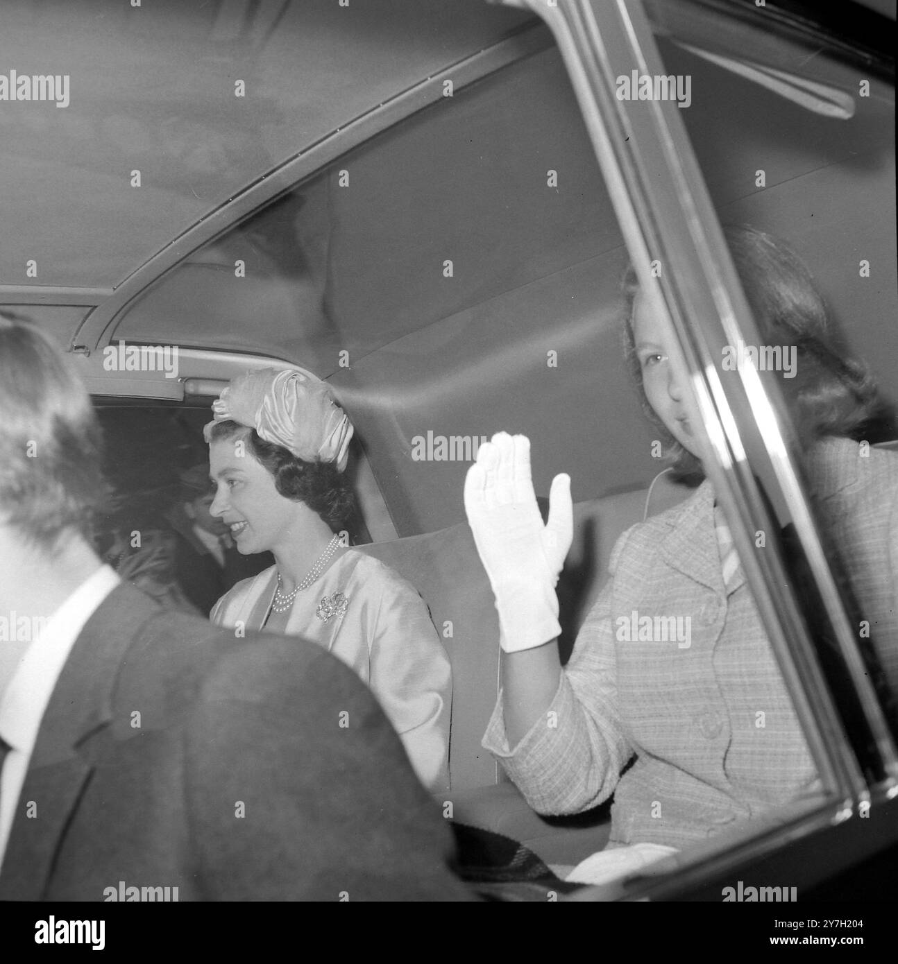 PRINCE CHARLES WITH PRINCESS ANNE AND QUEEN ELIZABETH II IN LONDON ...