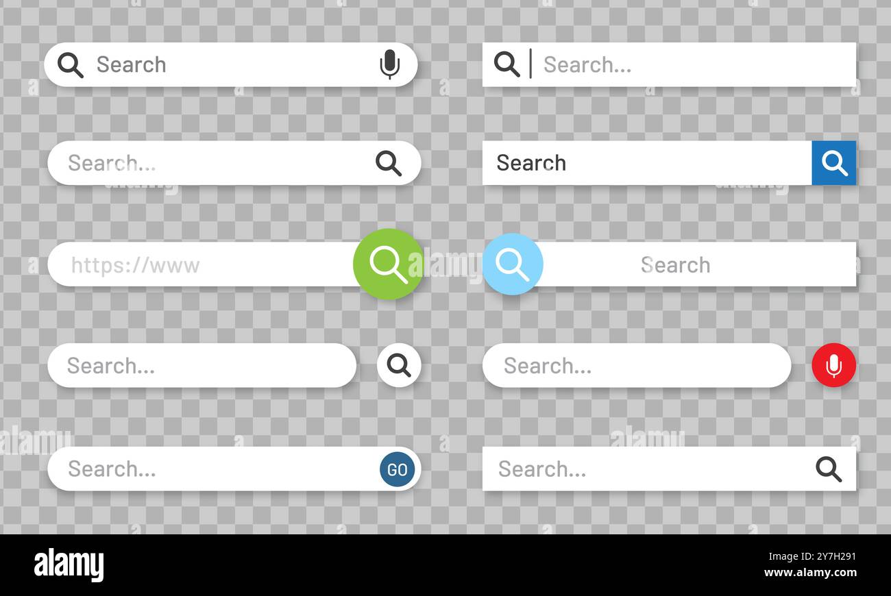 Vector search bar hi-res stock photography and images - Alamy