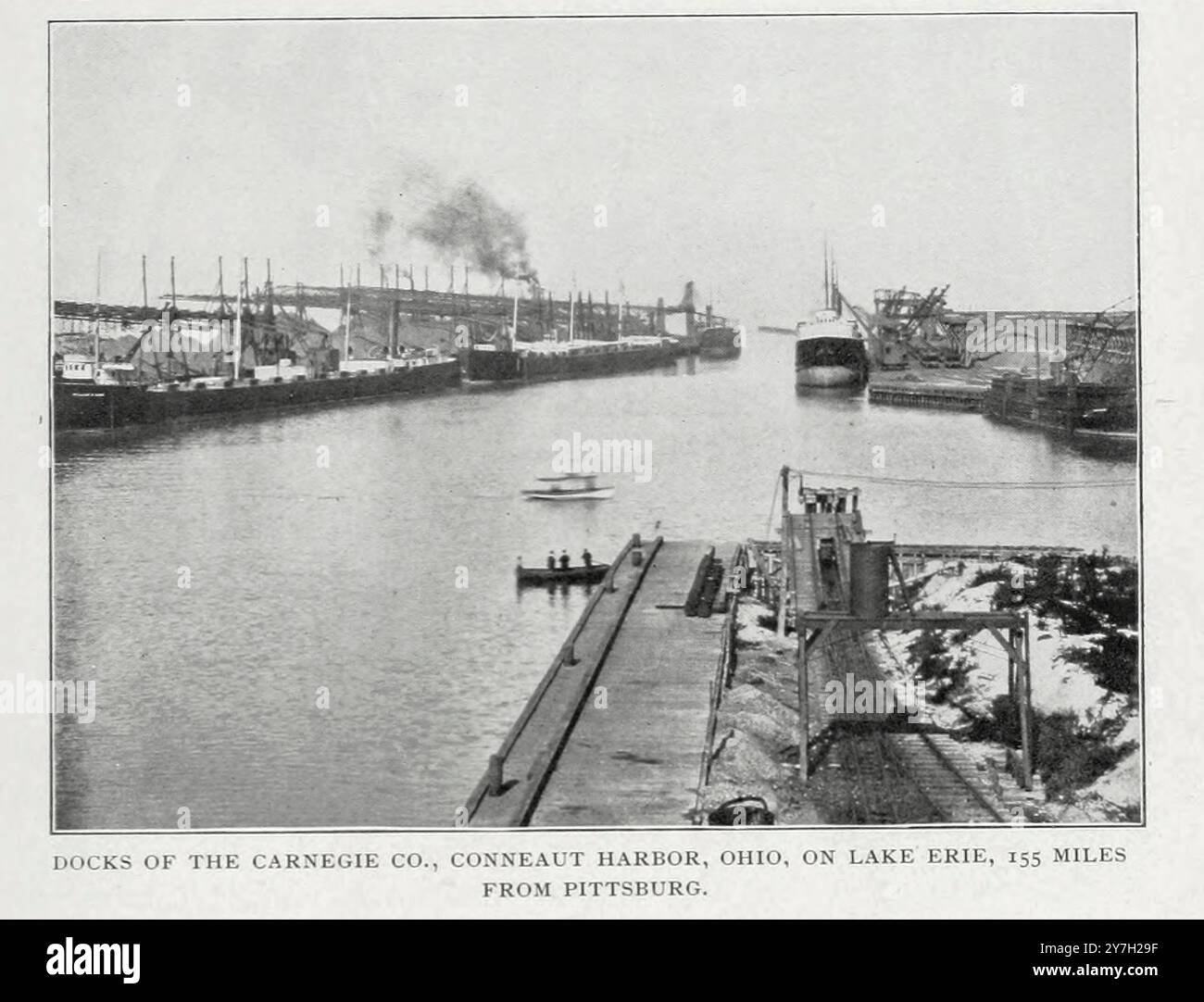 DOCKS OF THE CARNEGIE CO., CONNEAUT HARBOR, OHIO, ON LAKE ERIE, 155 ...