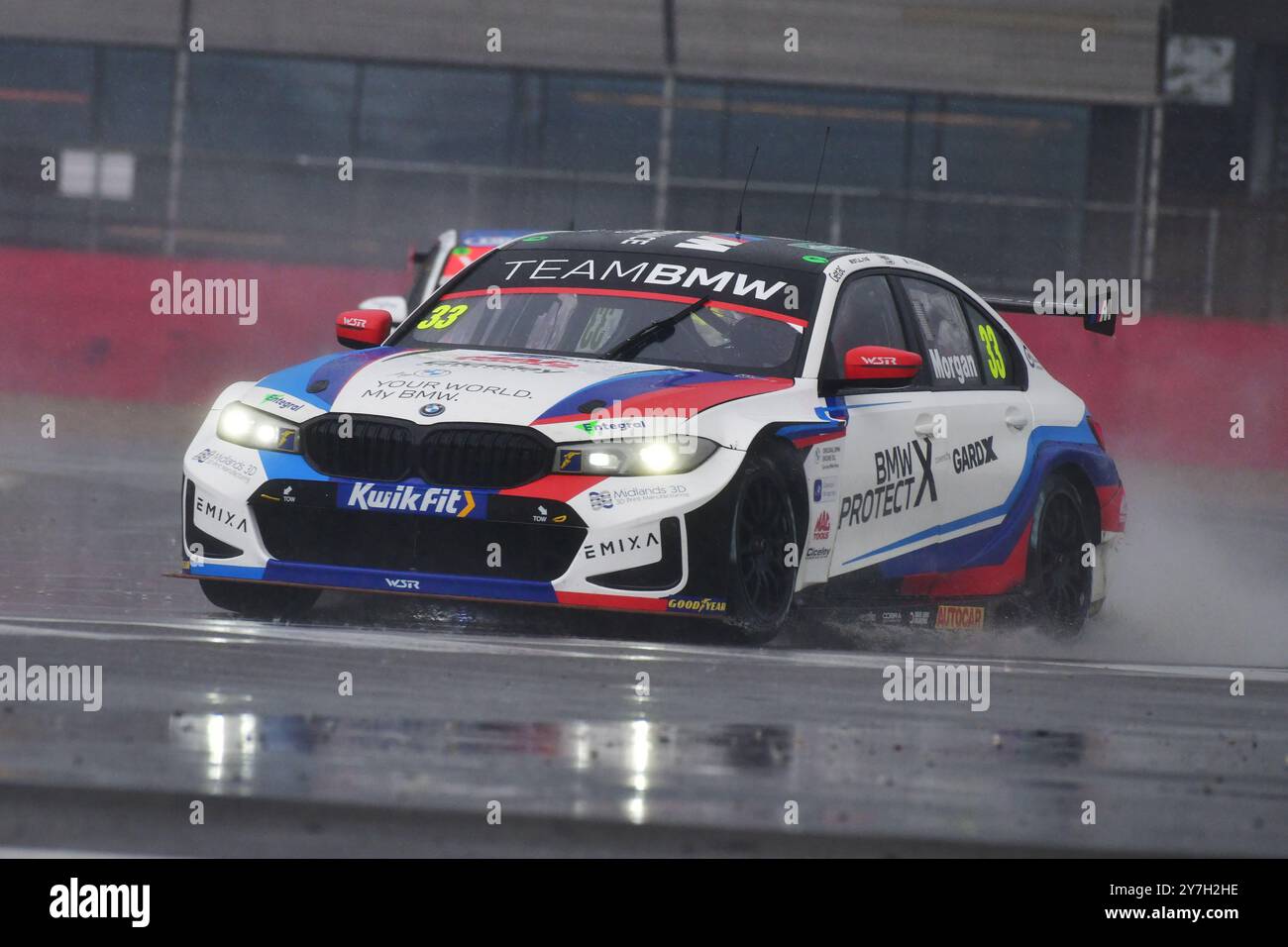 Adam Morgan, BMW 330e M Sport, Team BMW, Run initially under heavy rain ...