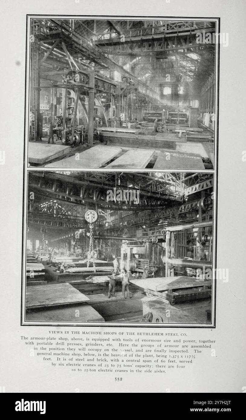 VIEWS IN THE MACHINE SHOPS OF THE BETHLEHEM STEEL CO. SOUTH BETHLEHEM ...