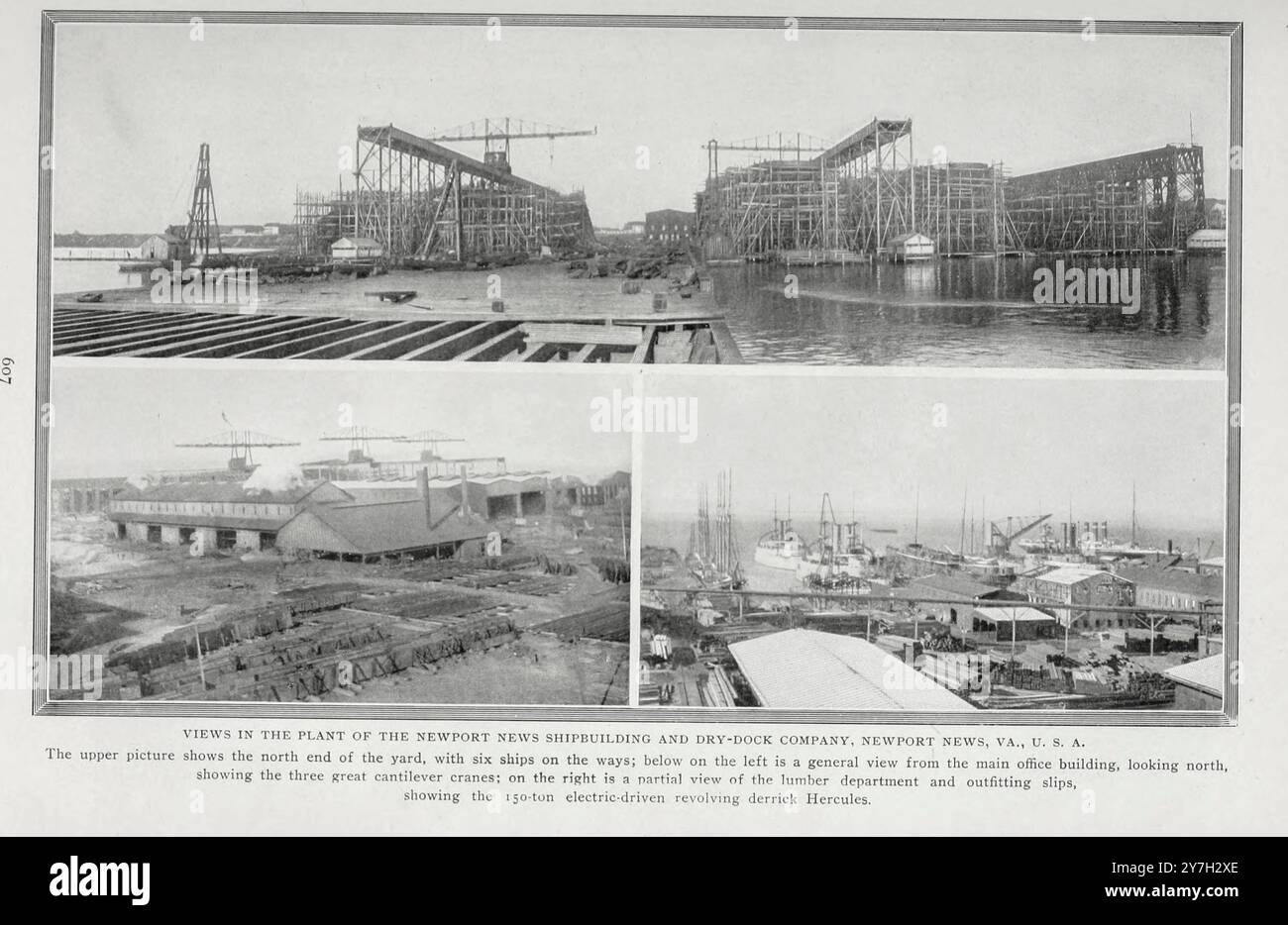 Views of the plant of the Newport News Shipbuilding and Dry-Dock ...