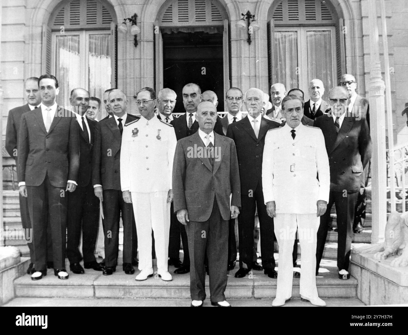 SPANISH GOVERNMENT CABINET IN SPAIN ; 25 AUGUST 1964 Stock Photo - Alamy