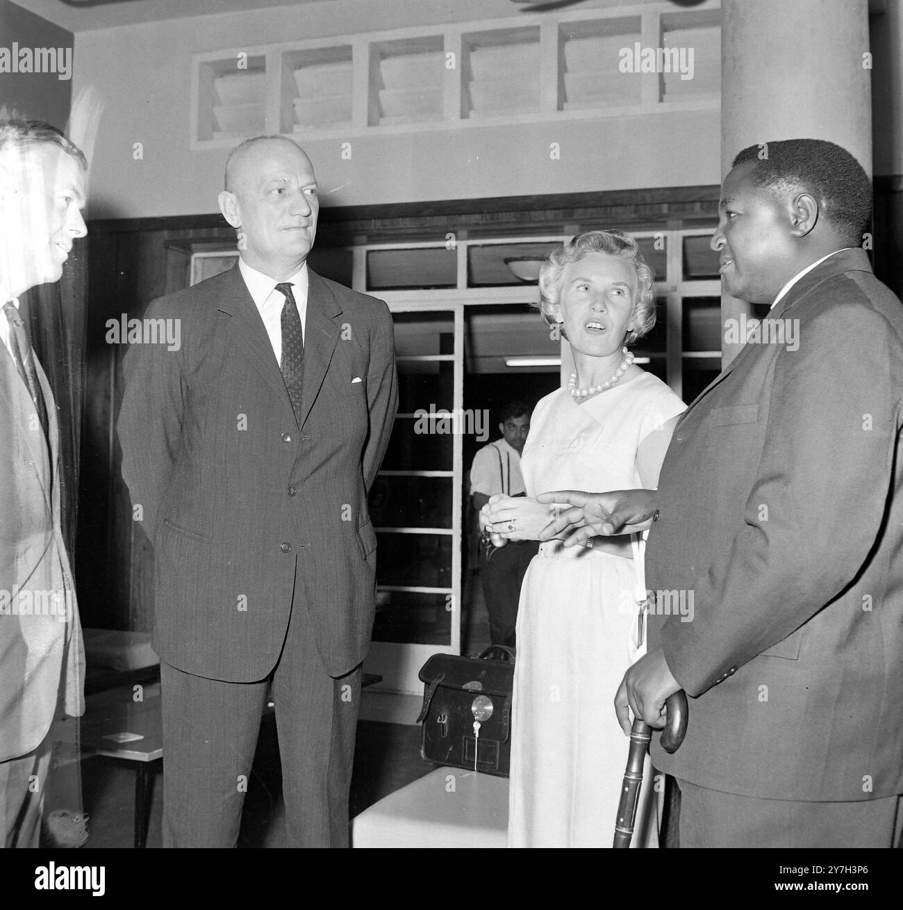 ROBERT FOWLER WITH WIFE & SHABA MINISTER OF HOUSING IN DAR ES SALAAM ...